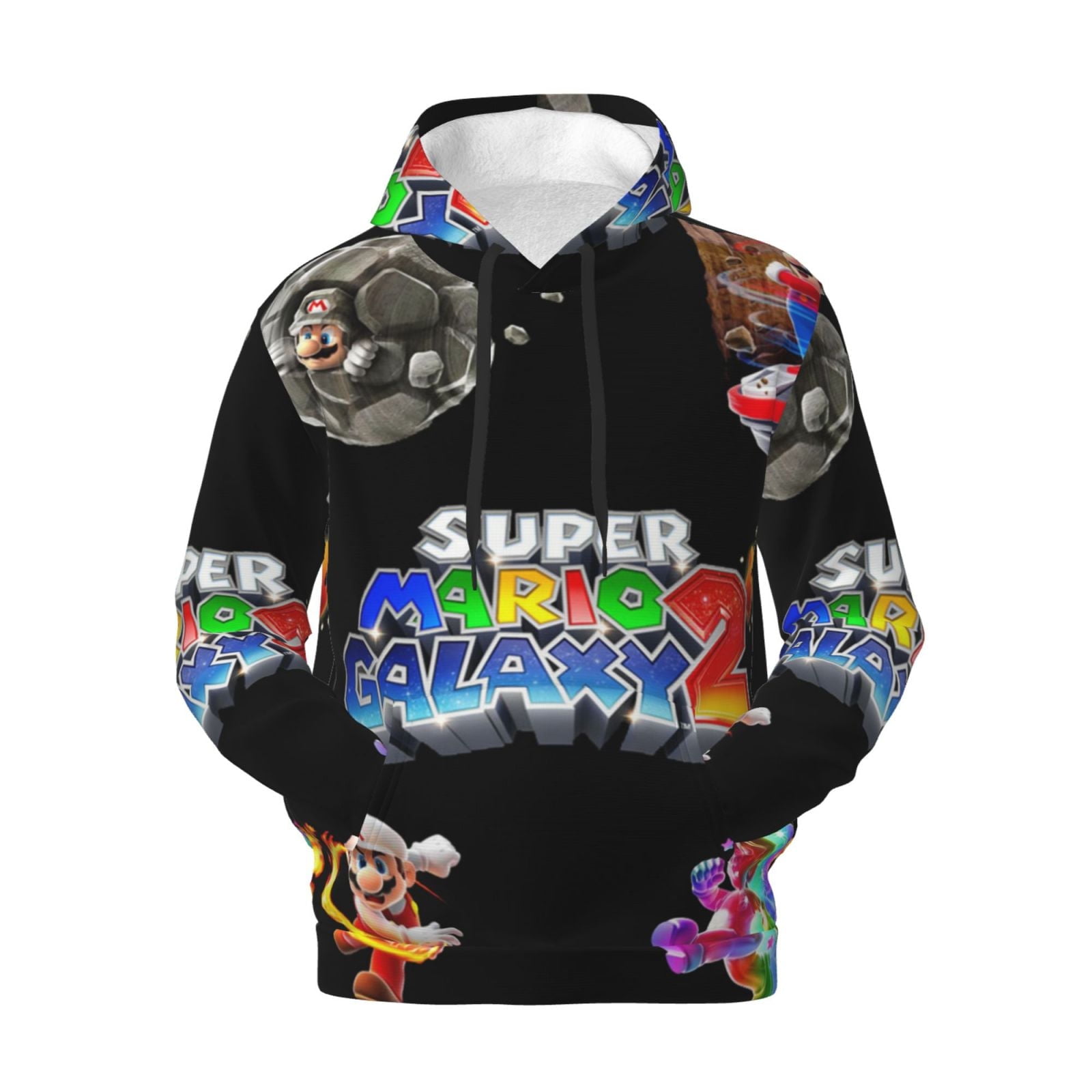 Super Mario Games Men's Sweatshirt Hoodies Soft Plush Fleece Pullover ...