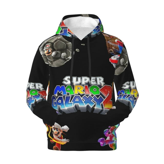 Super Mario Games Men's Sweatshirt Hoodies Soft Plush Fleece Pullover ...