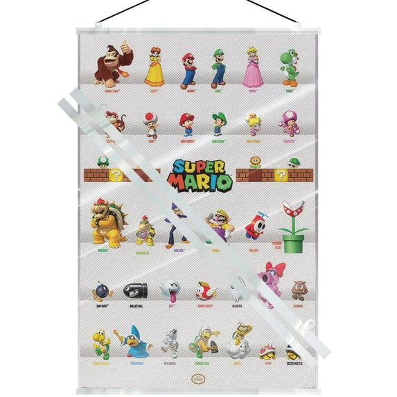 Super Mario - Gaming Poster (Character Parade - All Characters) (Size ...