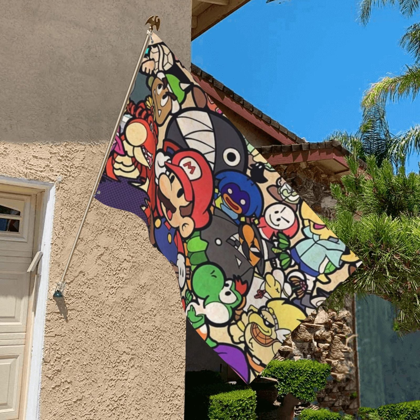 Super Mario Garden Flag 3x5 Feet Indoor Decoration Flag Outdoor ...
