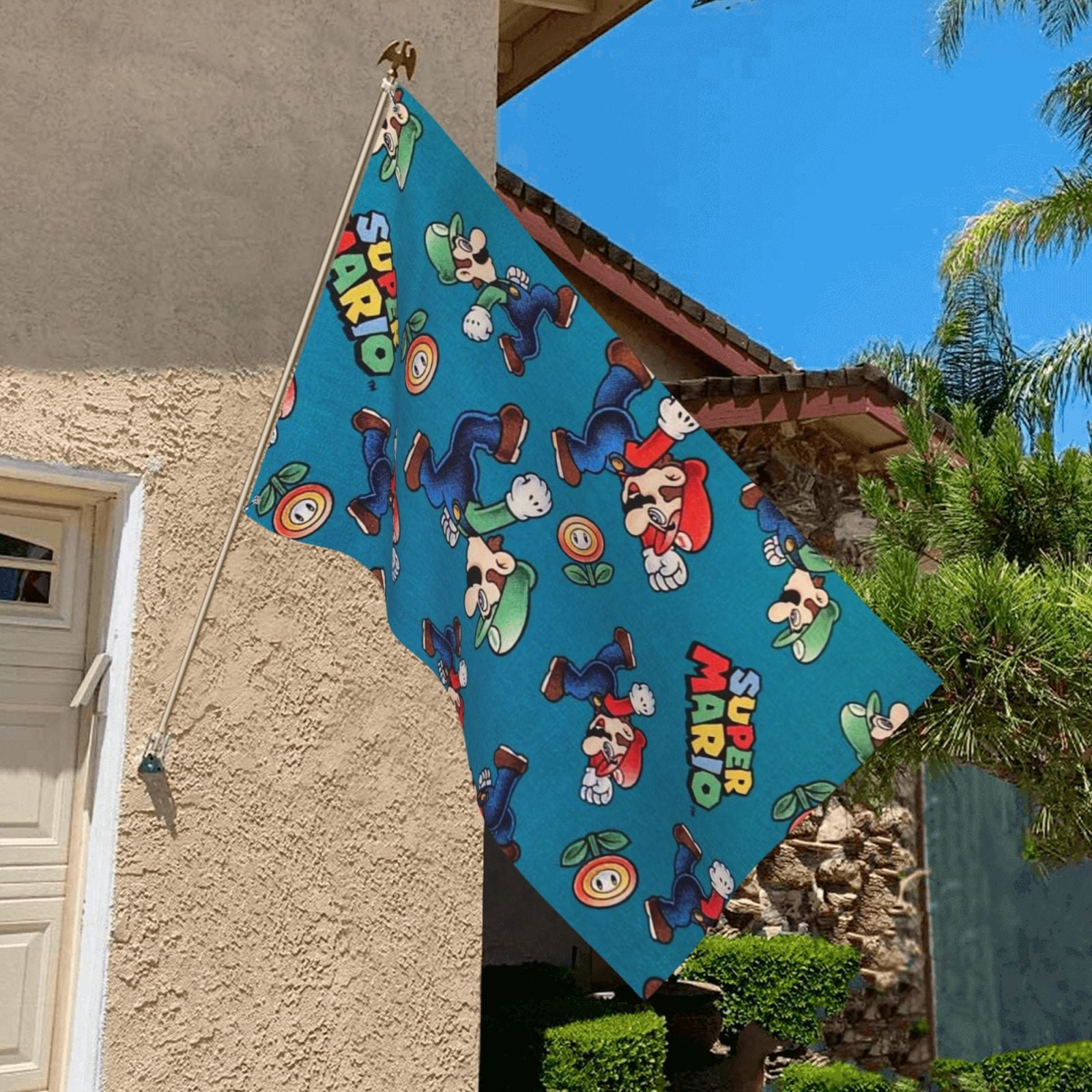 Super Mario Garden Flag 3x5 Feet Indoor Decoration Flag Outdoor Courtyard Decoration - Walmart.com