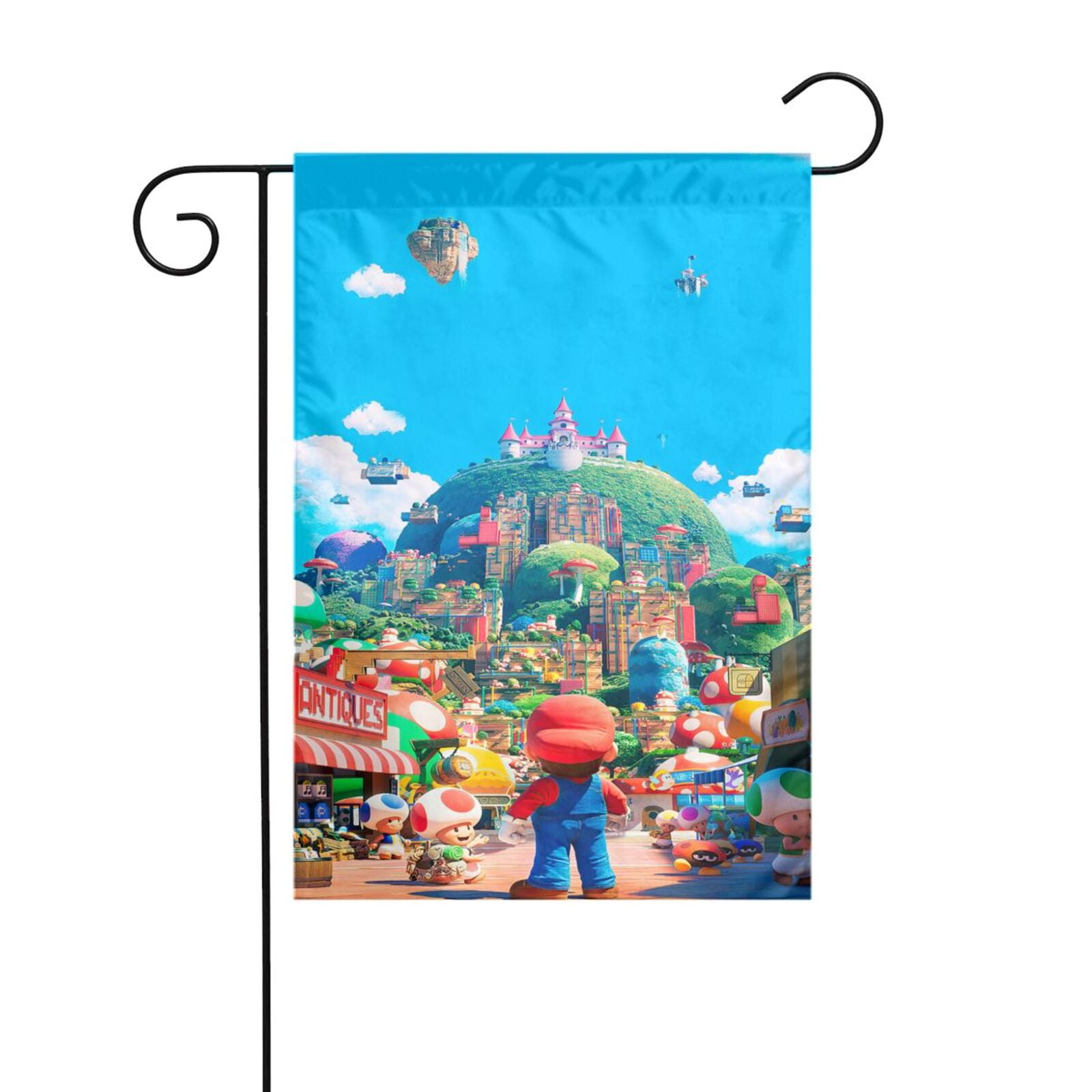 Super Mario Garden Flag Double Sided Outside Cartoon Game Yard Outdoor ...