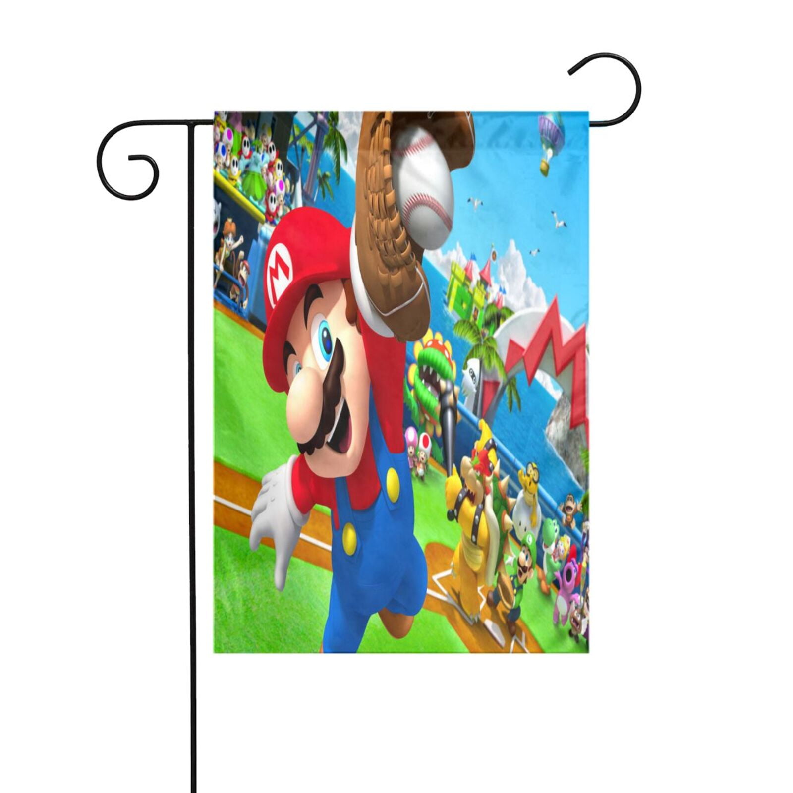 Super Mario Garden Flag Double Sided Outside Cartoon Game Yard Outdoor Flag - Walmart.com