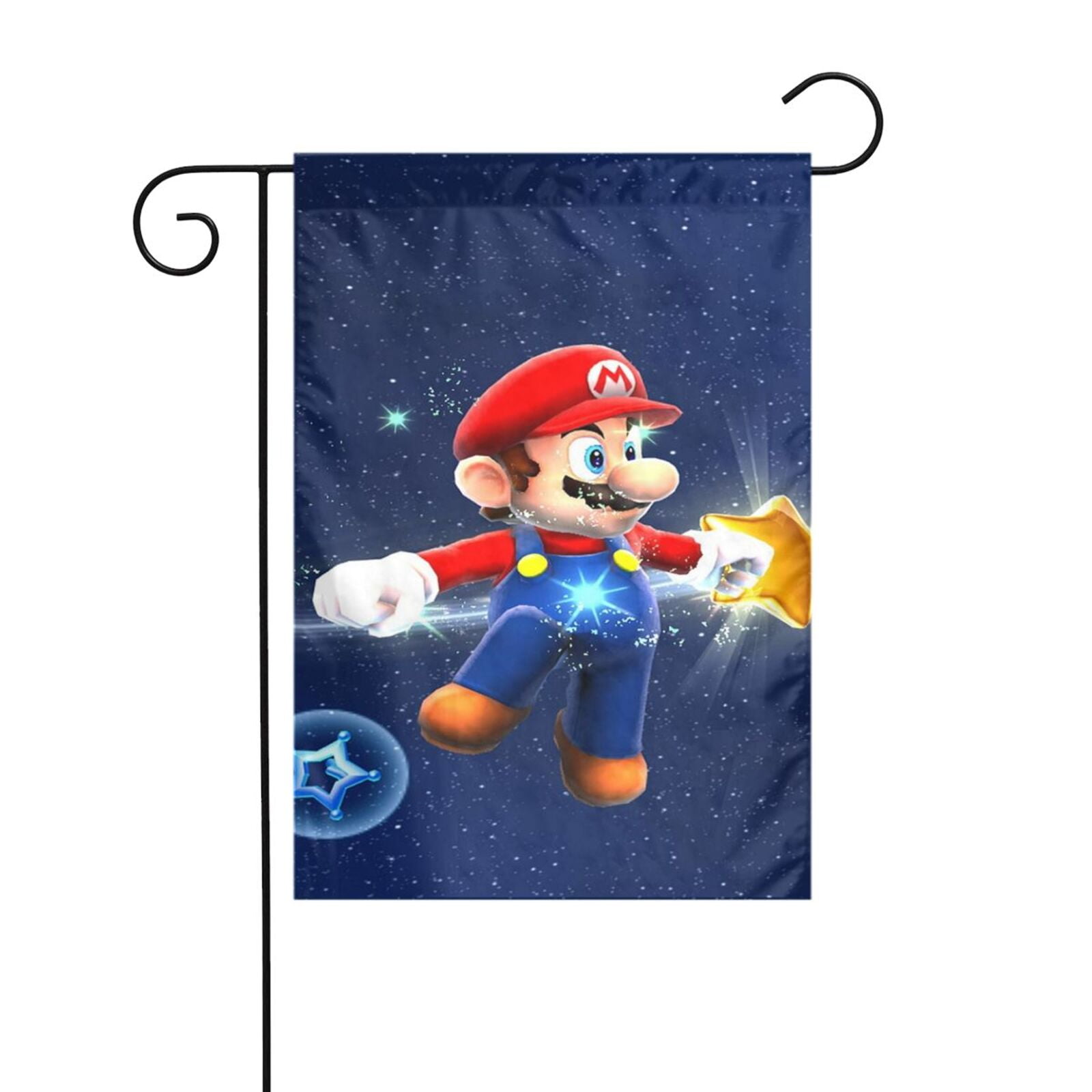 Super Mario Garden Flag Double Sided Outside Cartoon Game Yard Outdoor ...