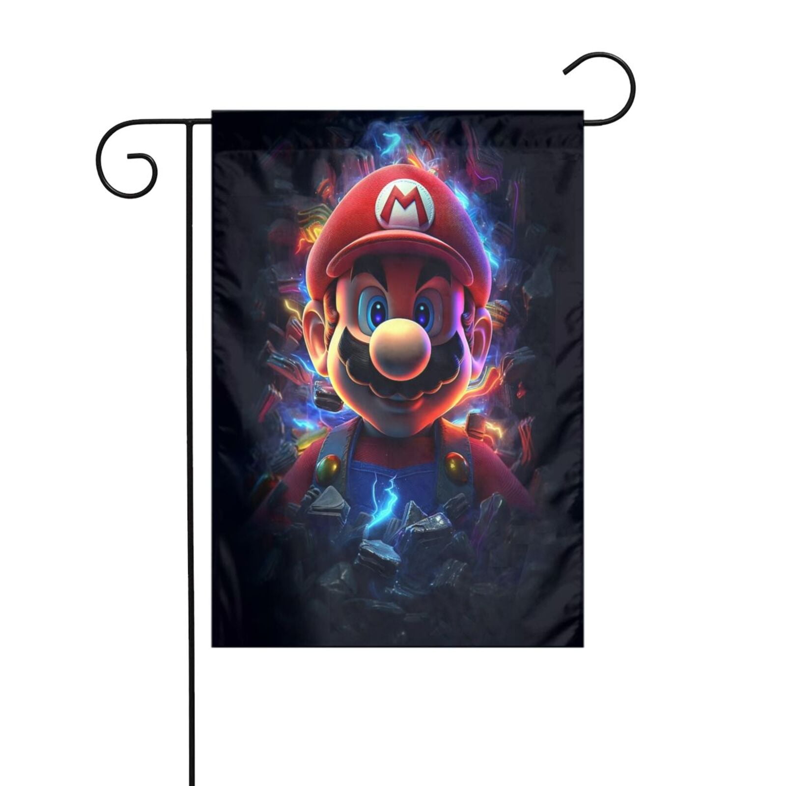 Super Mario Garden Flag Double Sided Outside Cartoon Game Yard Outdoor ...