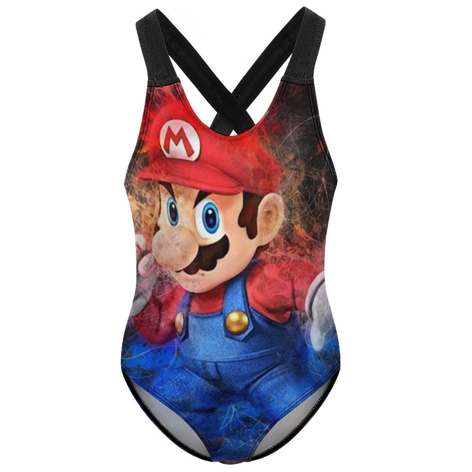 Super Mario Girl's One-piece Swimsuit Summer Children's Beach Swimwear ...