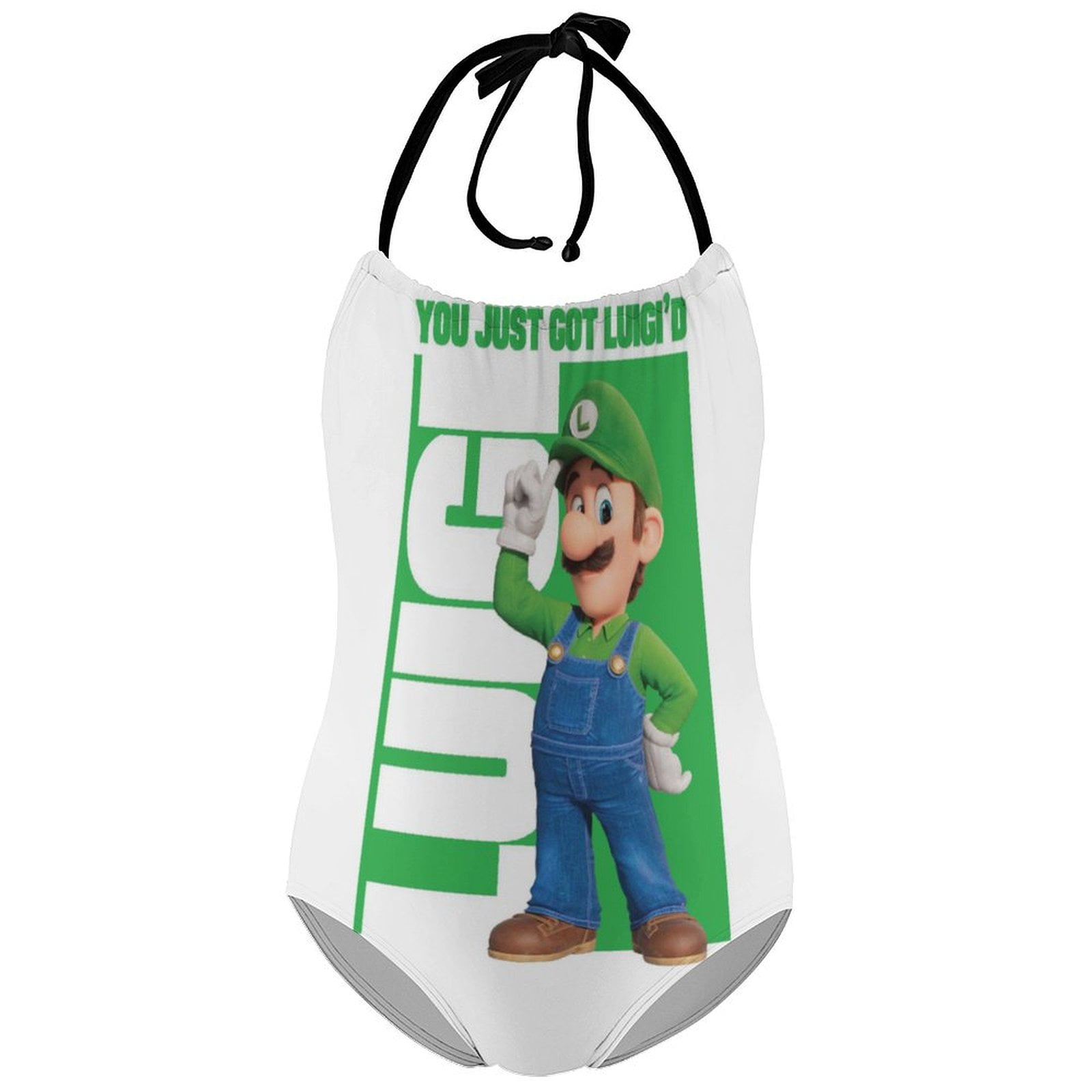 Super Mario Girls One Piece Swimsuit Quick Dry Swimwear Print Bathing ...