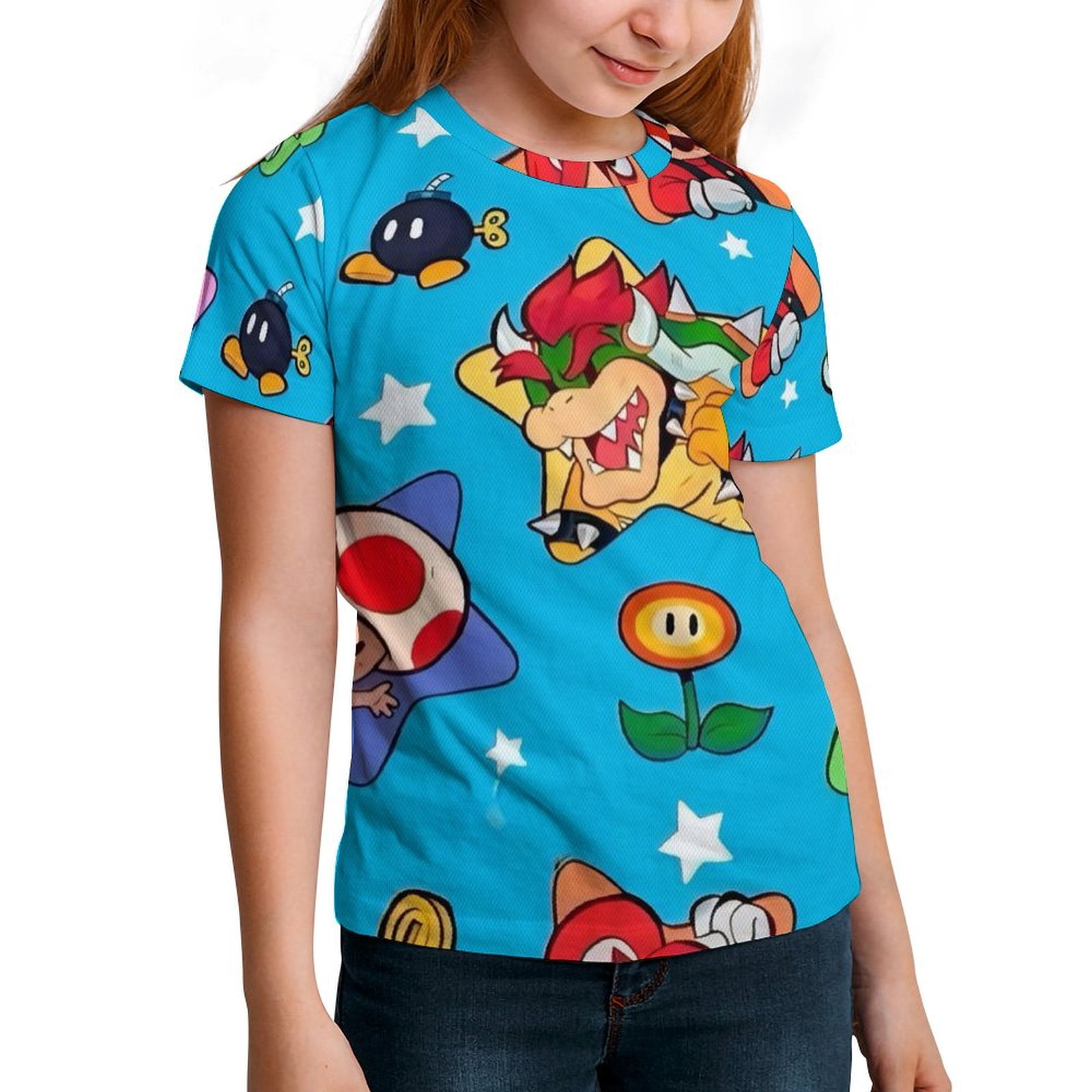 Super Mario Girls Short Sleeve T-Shirt 100CM - Walmart.com