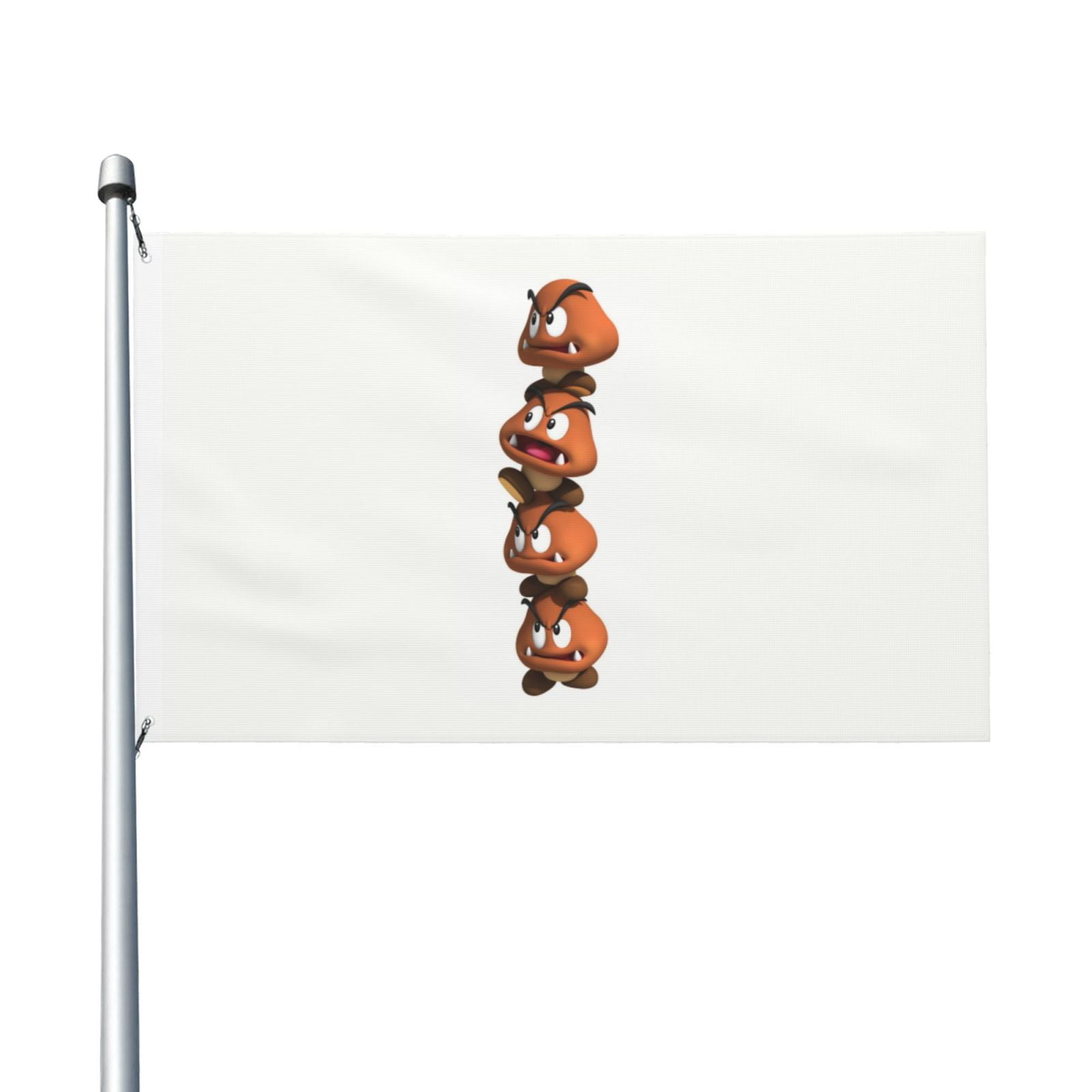 Super Mario Goomba 3x5ft Face Flag Fade Proof Holiday Fall Flag Outdoor ...