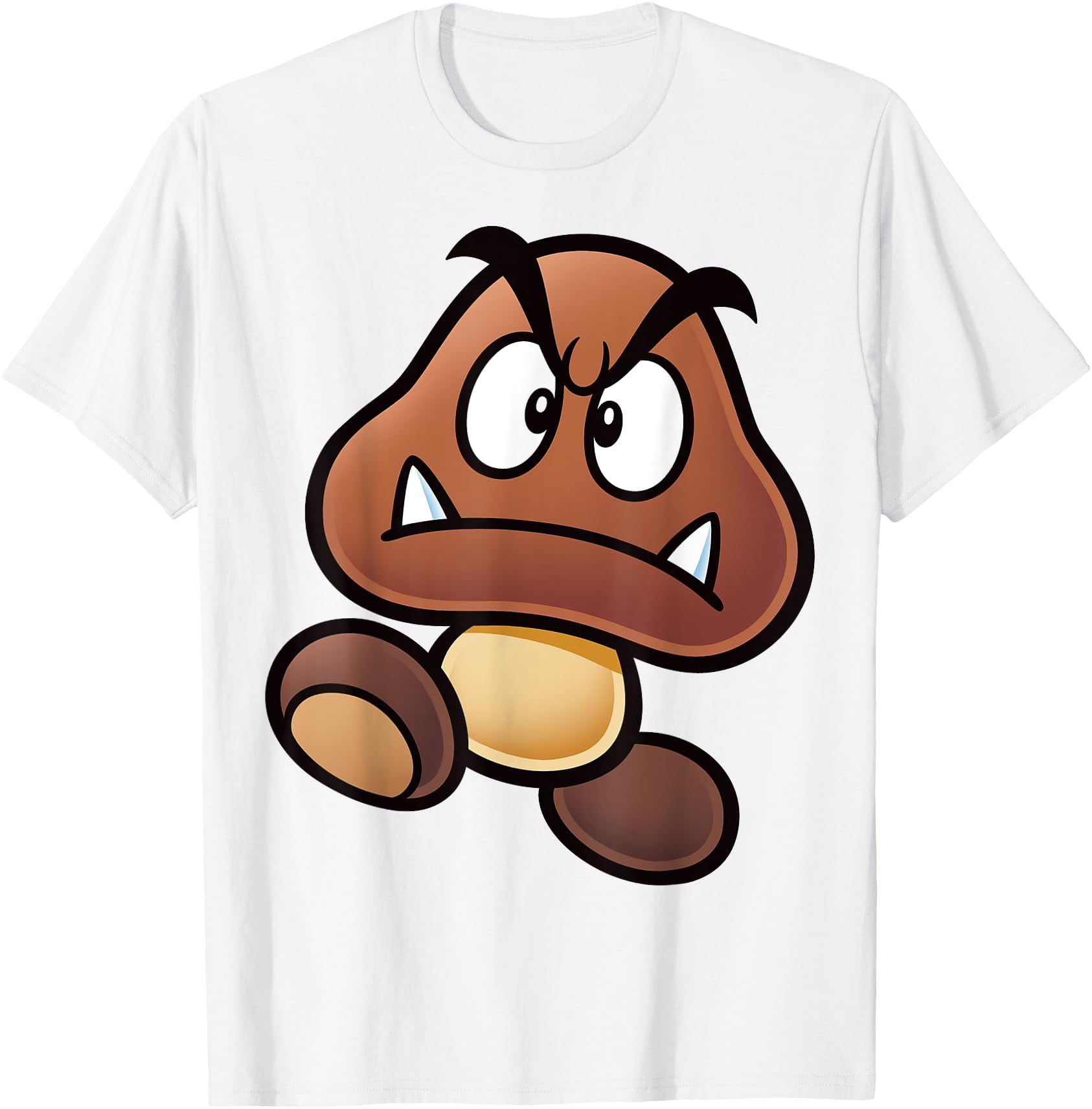 Super Mario Goomba Big Face T-Shirt - Walmart.com