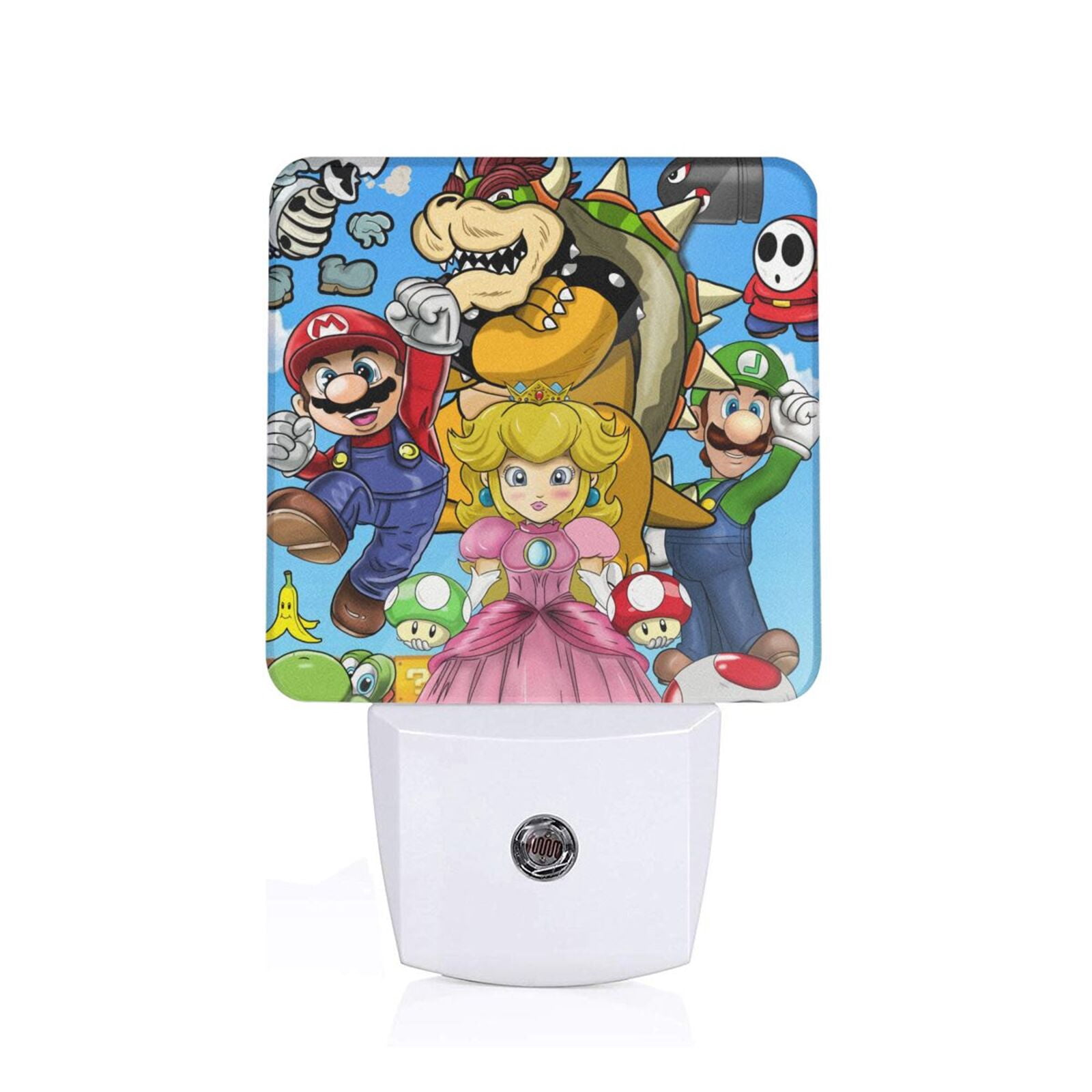 Super-Mario Group Portrait LED Night Light with Dusk to Dawn Sensor for ...