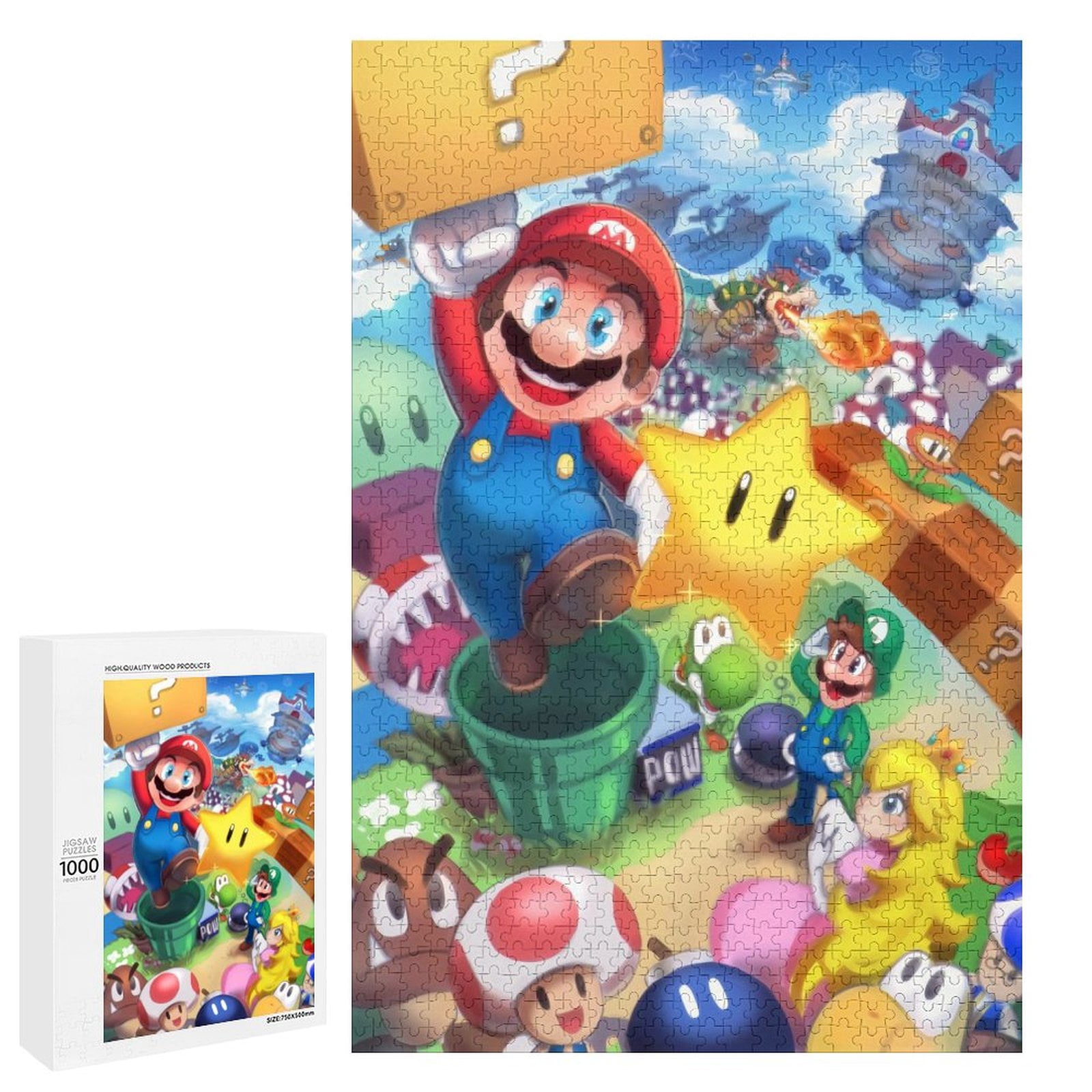 Super Mario Group Portrait Puzzles- 1000 Piece Jigsaw Puzzle for Adults ...