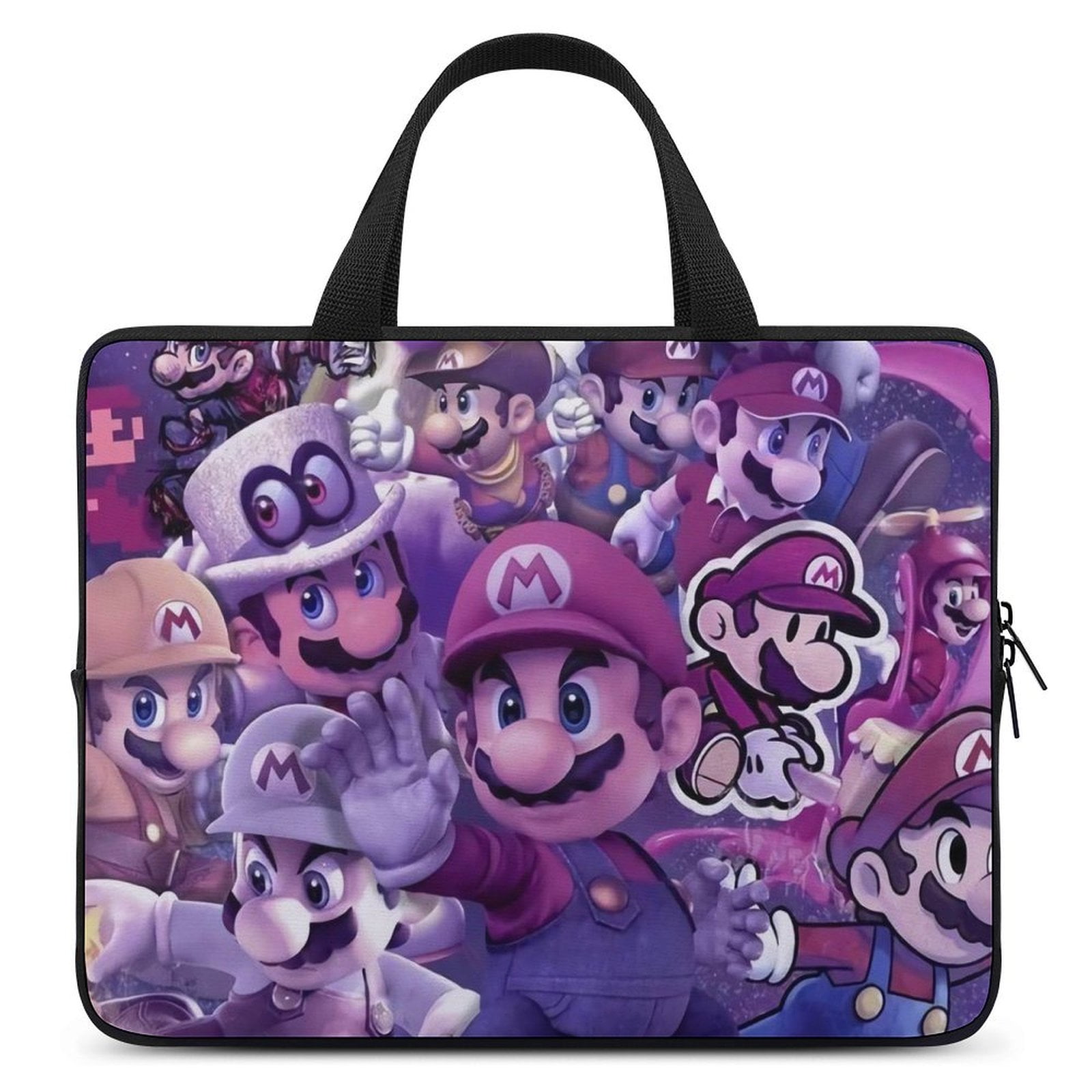 Super Mario Group Portrait Vintage Laptop Bag for Women Men 15 Inch ...