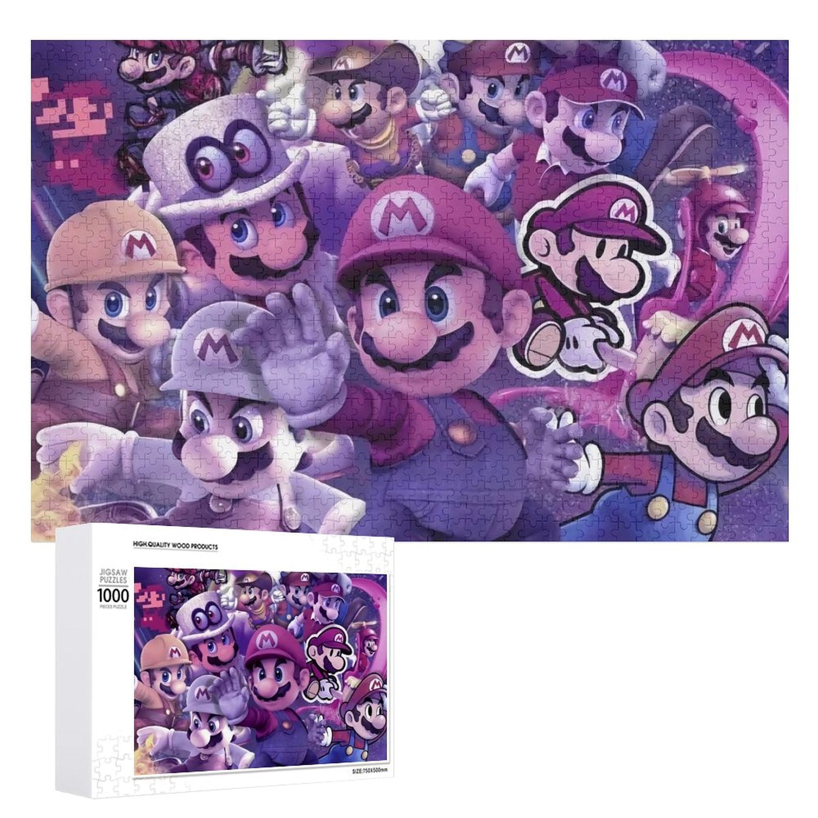 Super Mario Group Portrait Vintage Puzzles for Adults 1000 Pieces ...