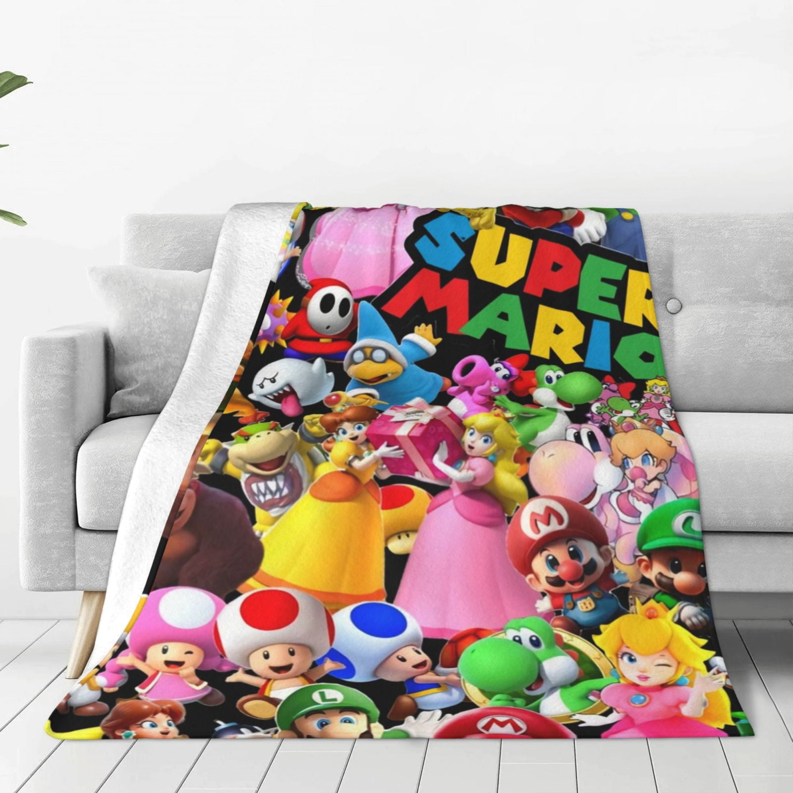 Super Mario Group Portrait220 Blanket Cartoon Blanket Home Cute ...