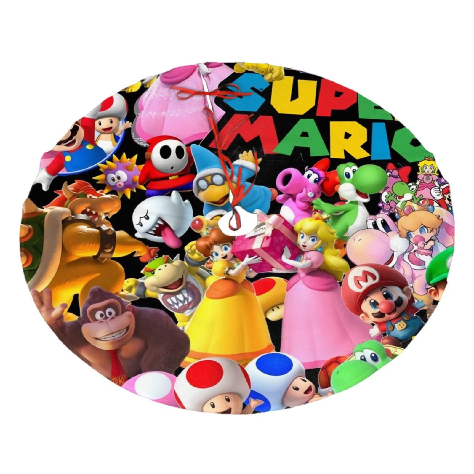 Super Mario Group Portrait220 Christmas Tree Skirt Large Merry ...