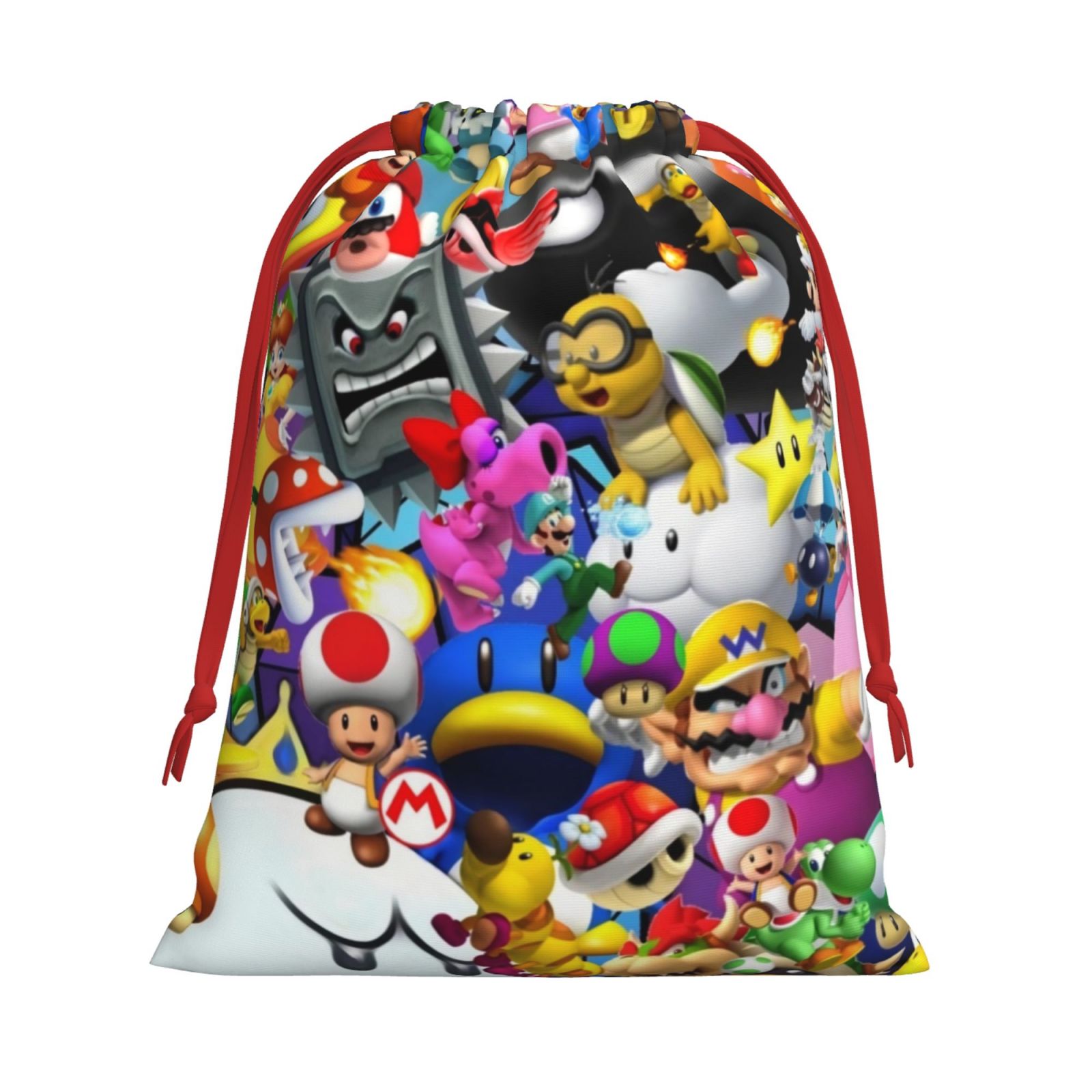 Super Mario Group Portrait6 Drawstring Bag For Kids Adults Gifts ...