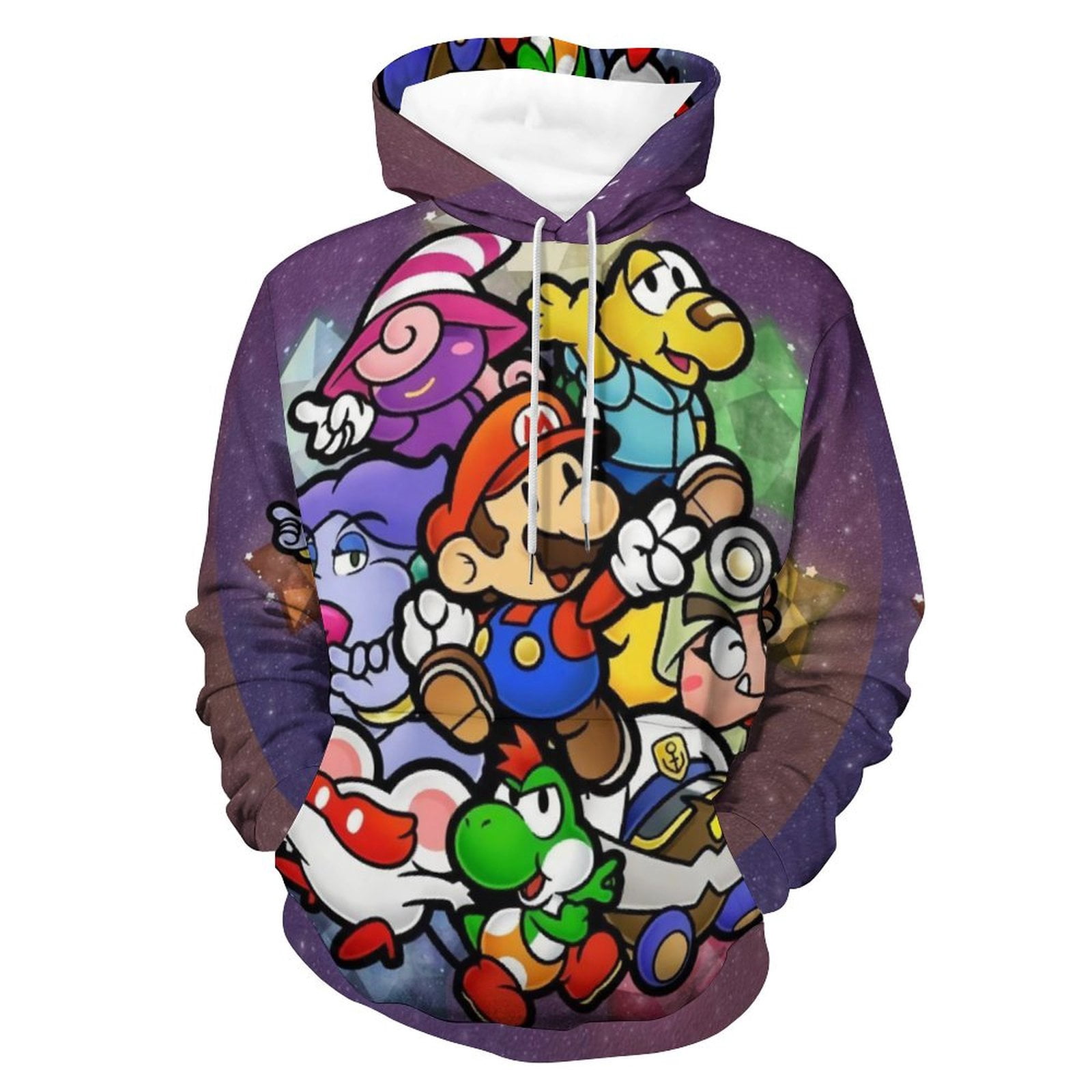 Super Mario Group Unisex Hoodies Soft and Breathable Pullover Hooded ...