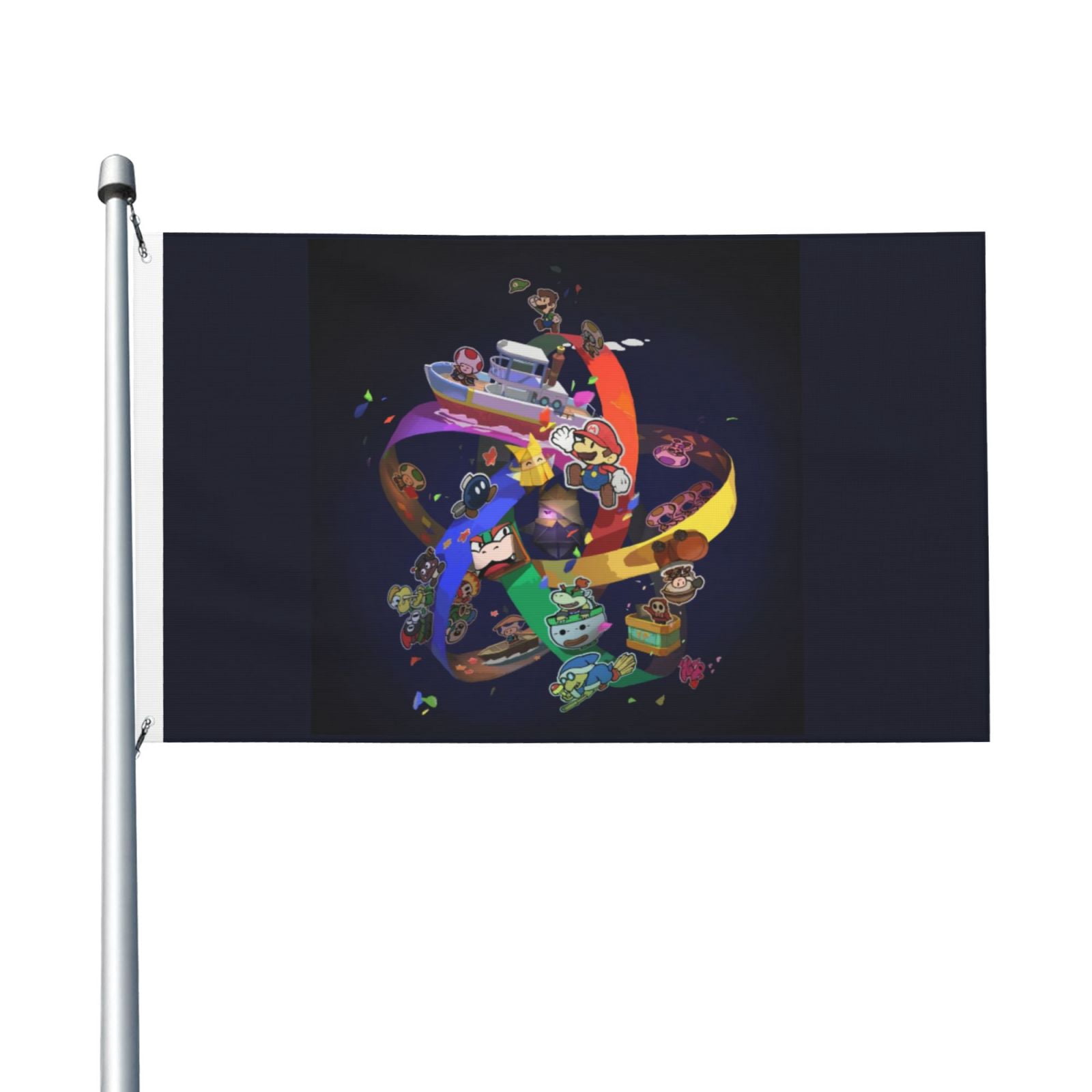 Super Mario Group511 3x5ft Face Flag Fade Proof Holiday Fall Flag ...