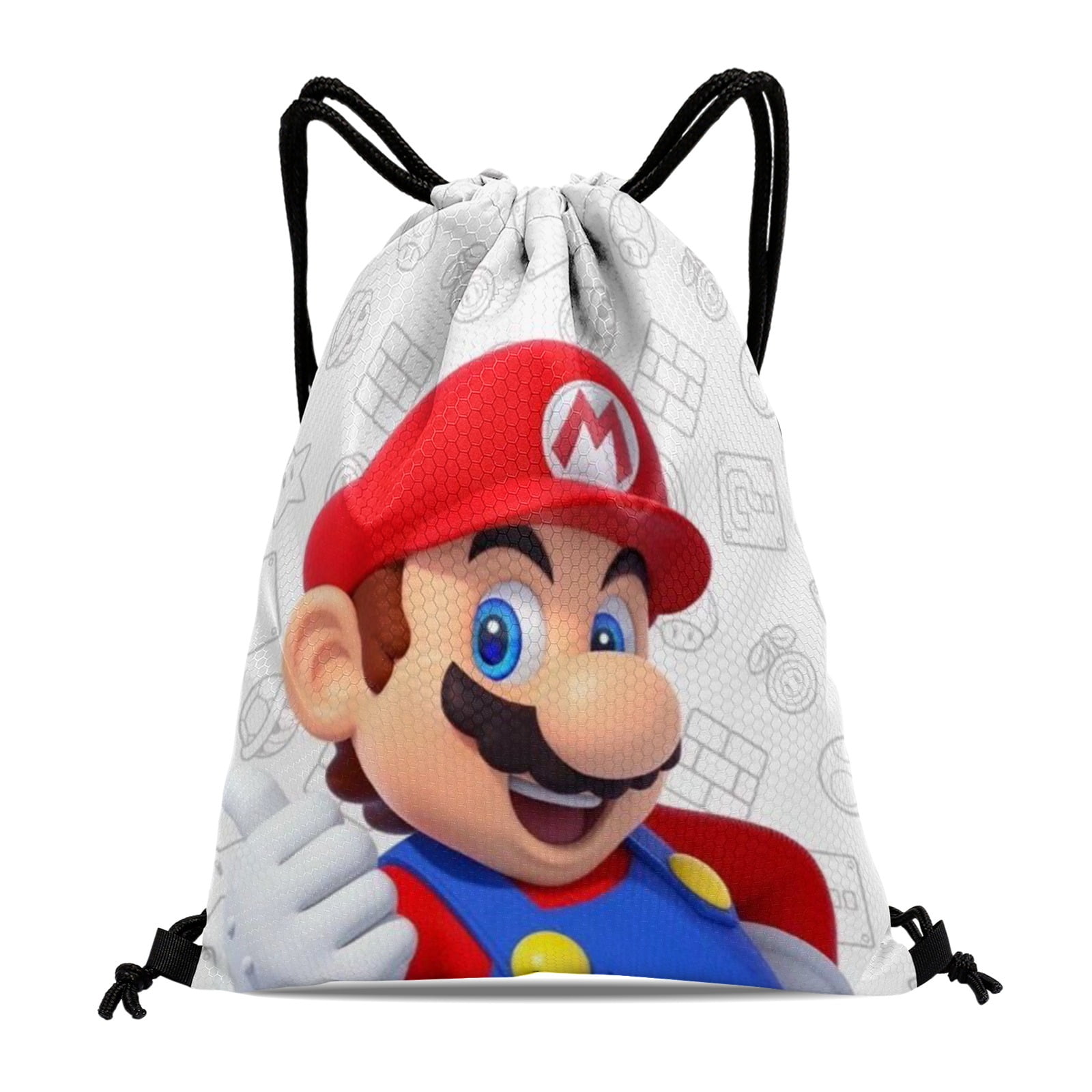 Super Mario Gym Hiking Drawstring Bag:Waterproof, suitable for swimming ...