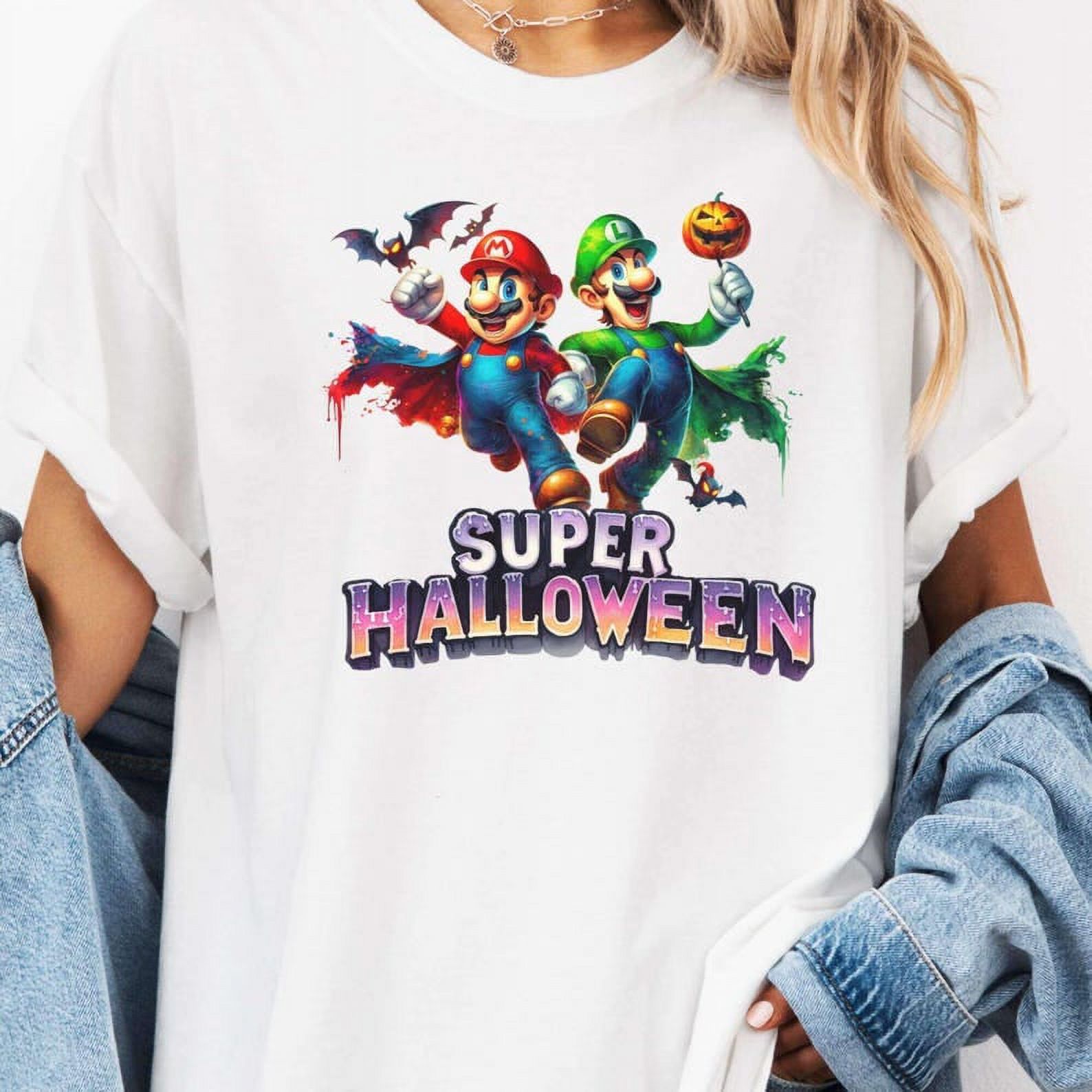 Super Mario Halloween Shirt - Walmart.com