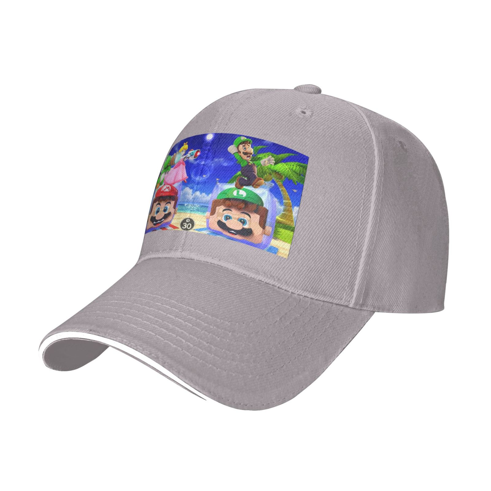 Super Mario Hat Adult Adjustable Mountaineering Classic Washed ...
