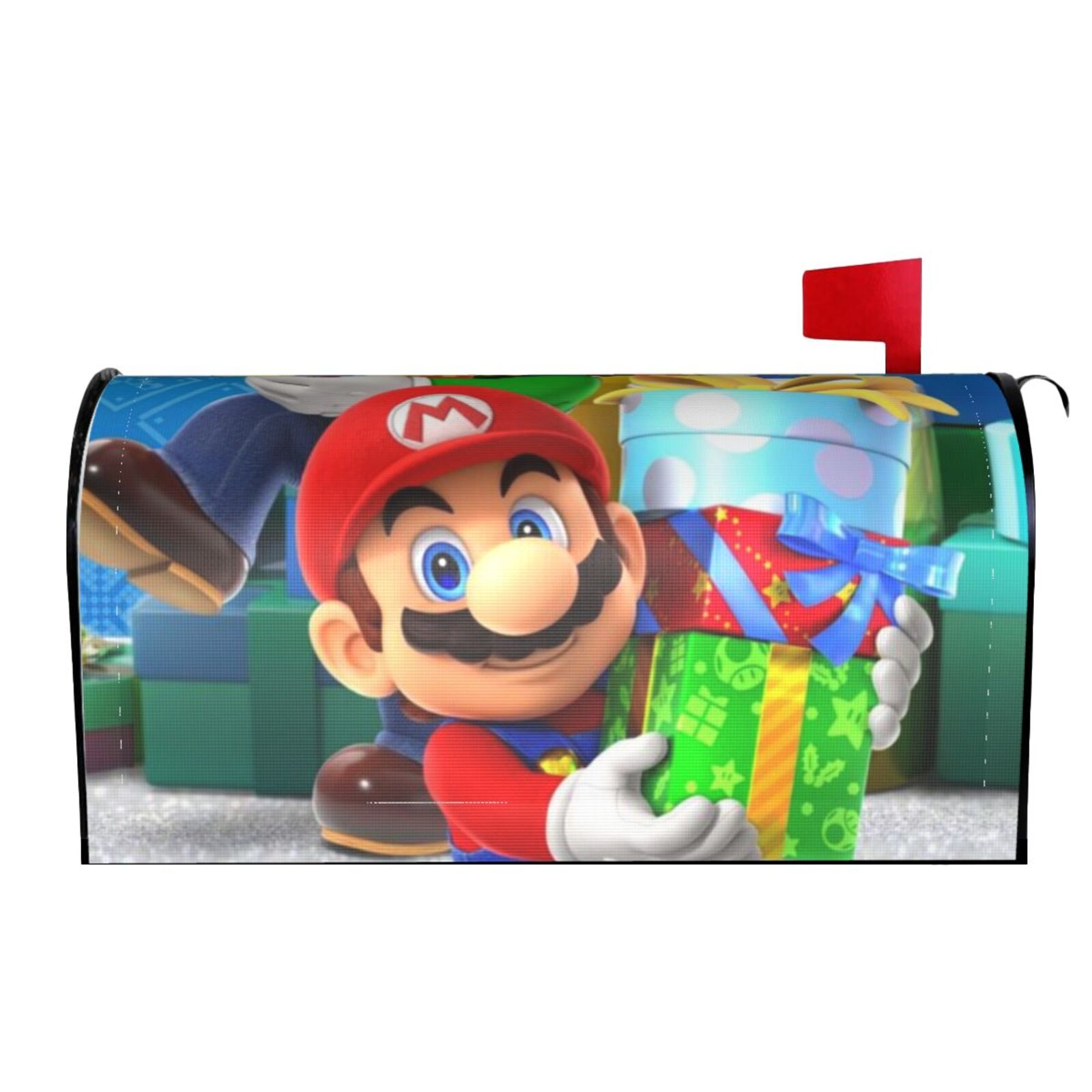 Super Mario Holiday Cartoon Character Mailbox Cover Magnetic Standard ...