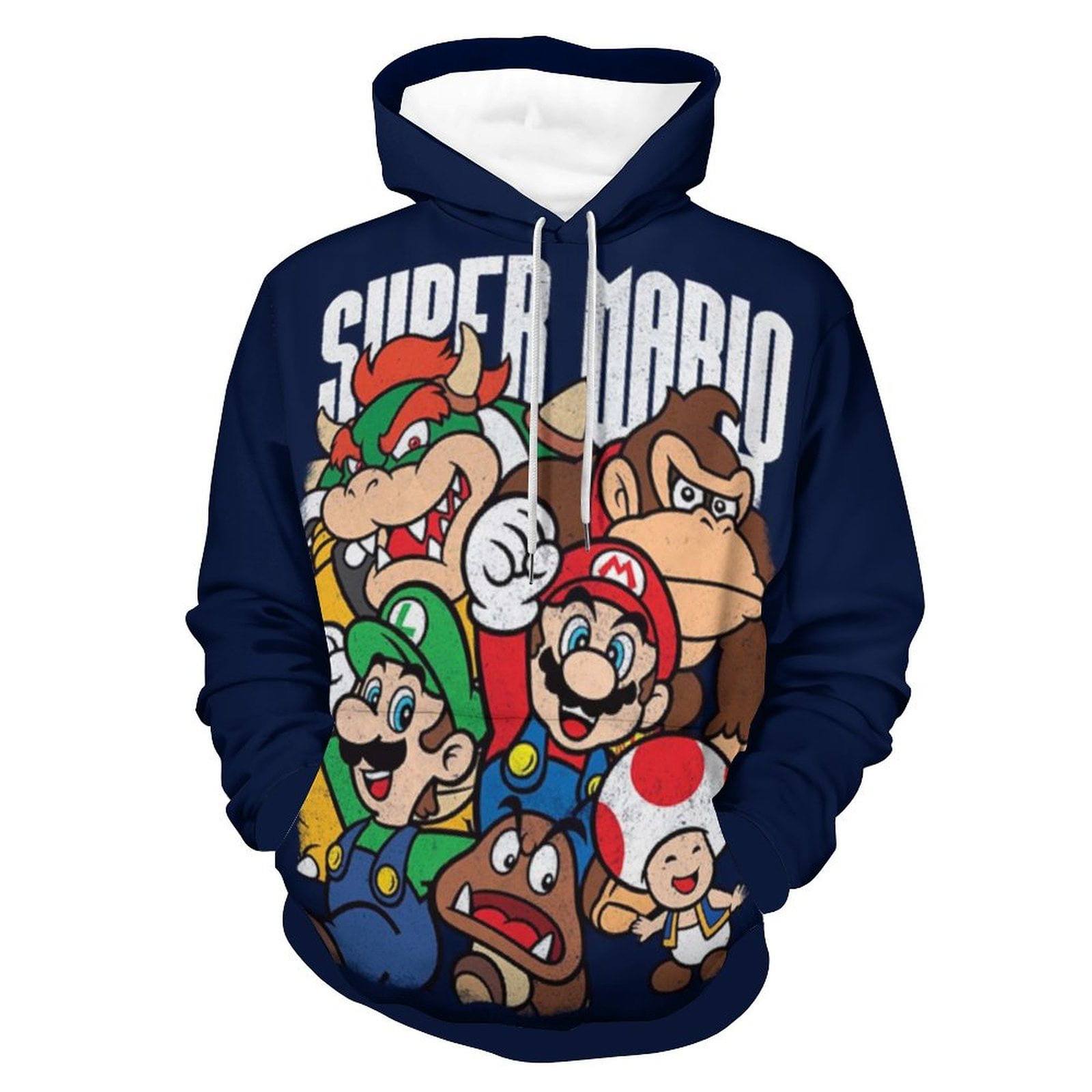 Super Mario Hoodie Casual Coat for Men Women Hooded Sweatshirt Soft ...