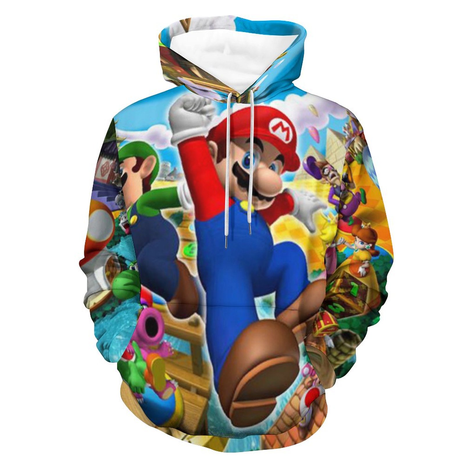 Super Mario Hoodie Casual Coat for Men Women Hooded Sweatshirt Soft ...
