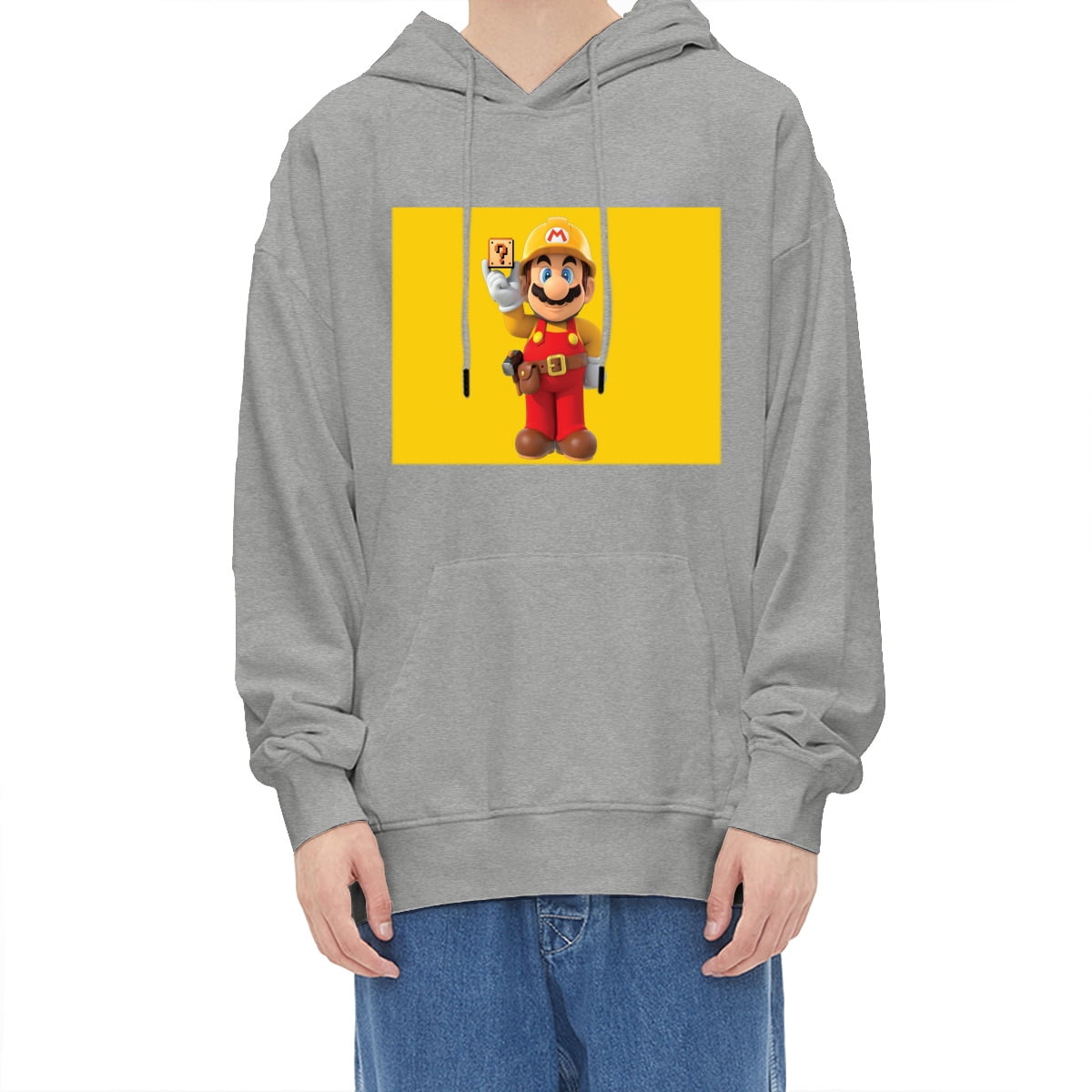 Super Mario Hoodie Couple Hooded Sweatshirt Long Sleeve Pullover ...