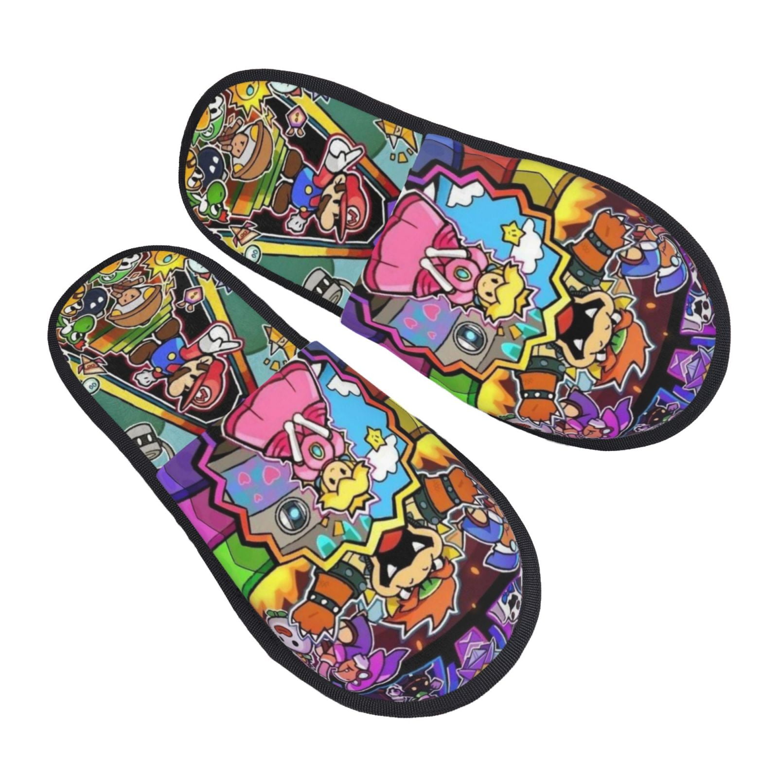 Super Mario House Slippers For Women Men Indoor Outdoor-Cute Cotton ...