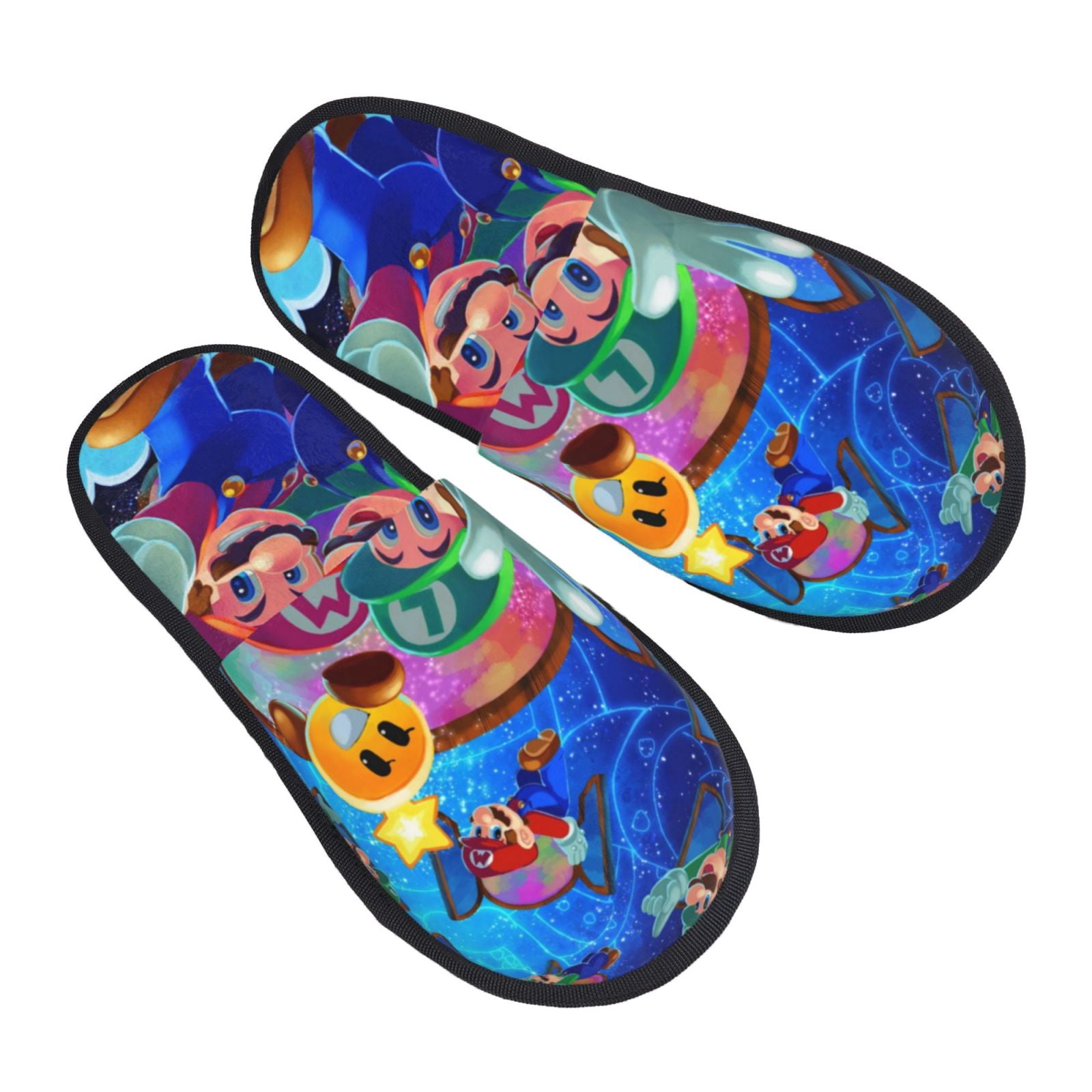 Super Mario House Slippers For Women Men Indoor Outdoor-Cute Cotton ...