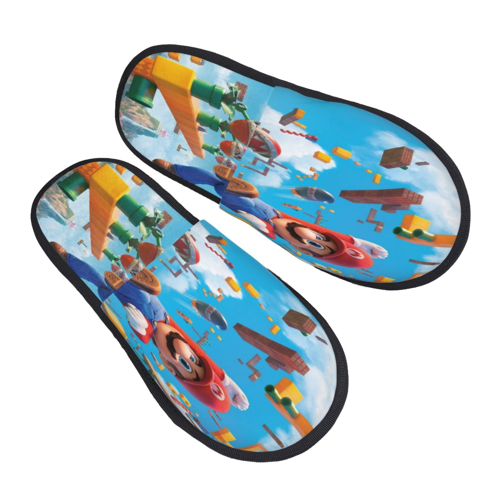 Super Mario House Slippers For Women Men Indoor Outdoor-Cute Cotton ...