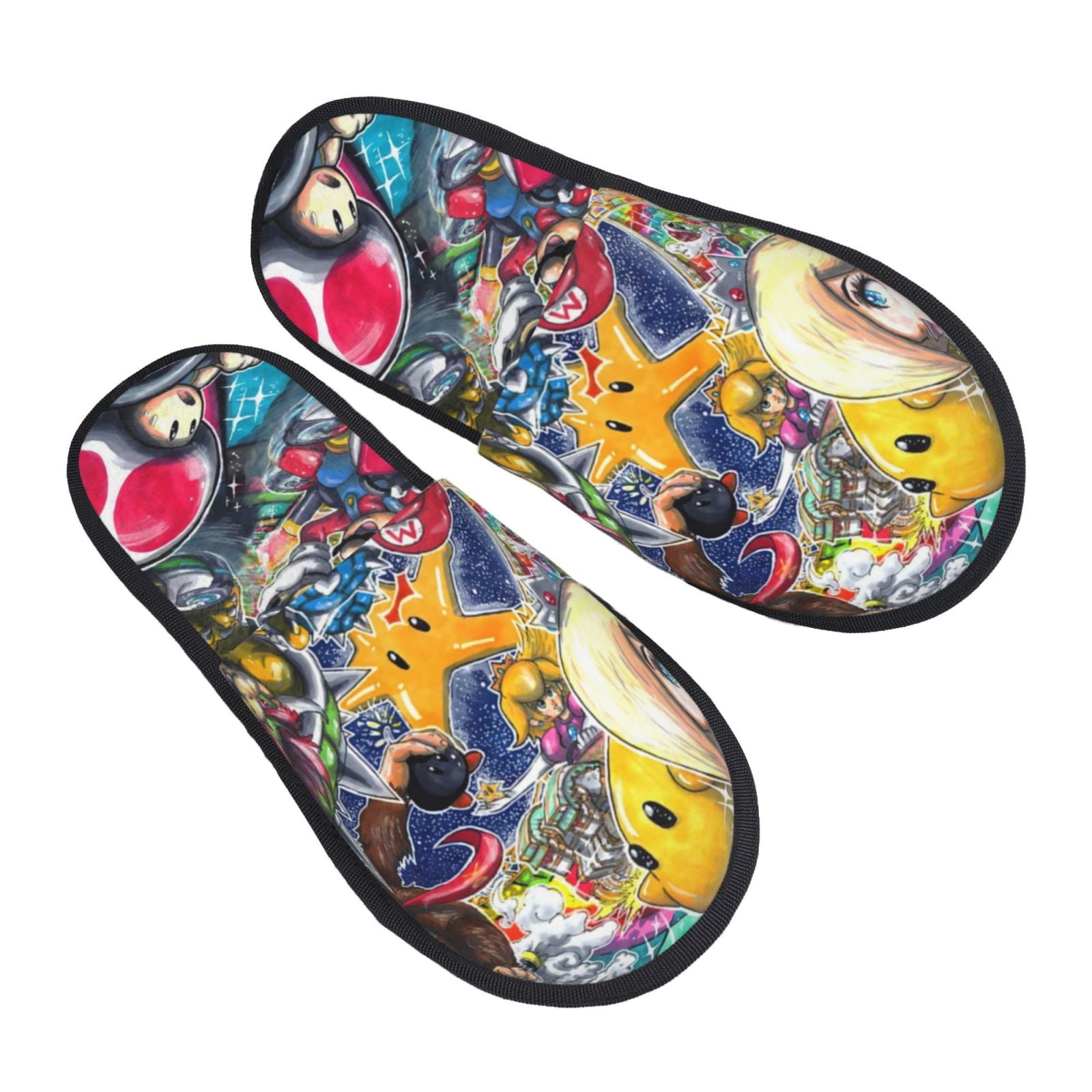 Super Mario House Slippers For Women Men Indoor Outdoor-Cute Cotton ...