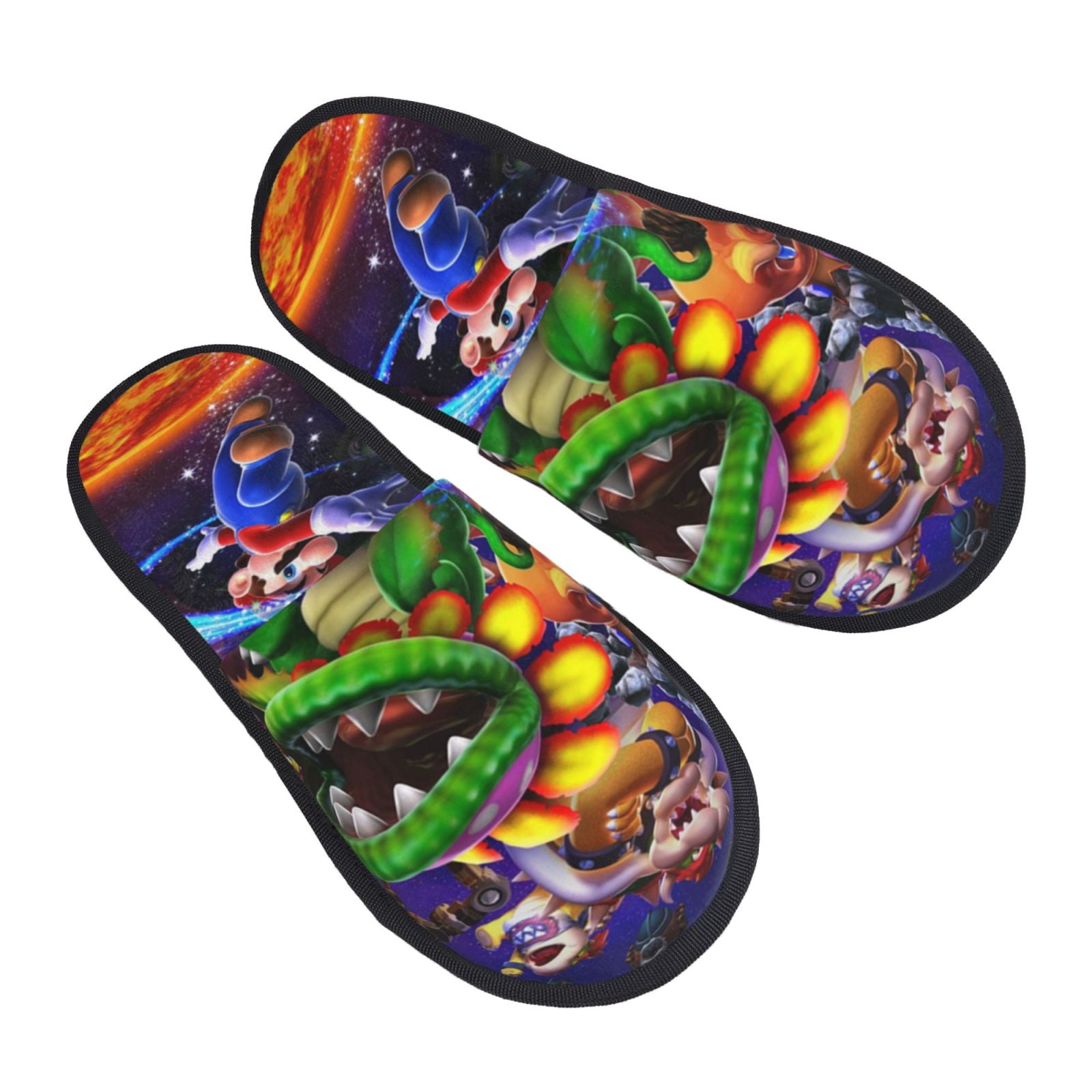 Super Mario House Slippers For Women Men Indoor Outdoor-Cute Cotton ...