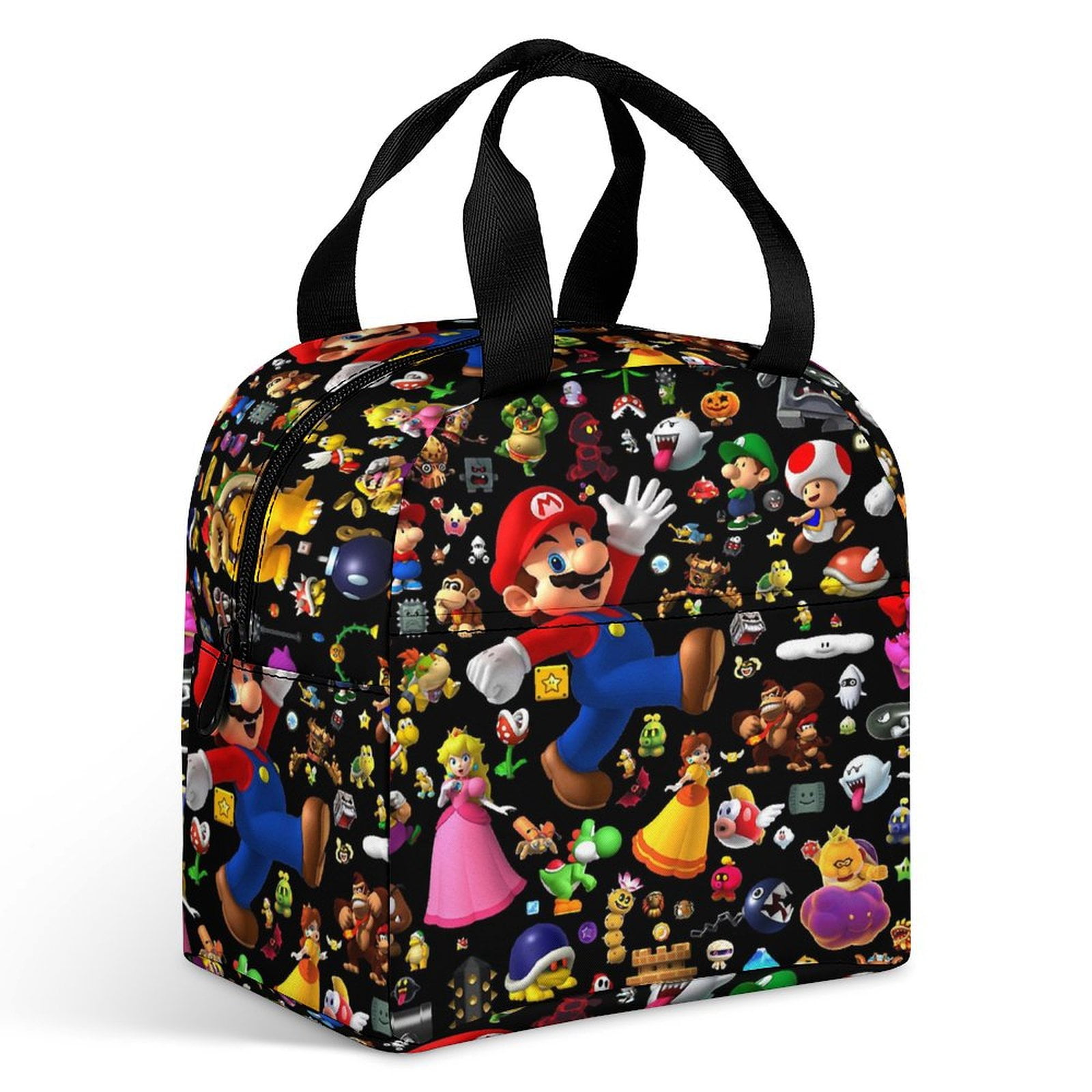 Super Mario Insulated Lunch Bag Resuable Cooler Bag Lunch Container ...