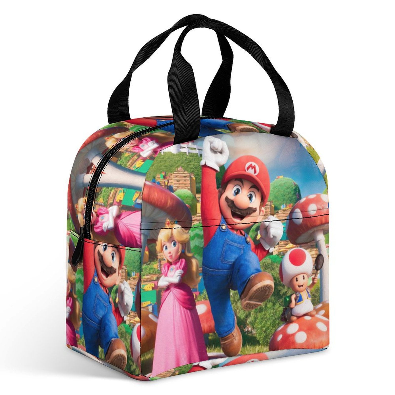 Super Mario Insulated Lunch Bag Resuable Cooler Bag Lunch Container ...