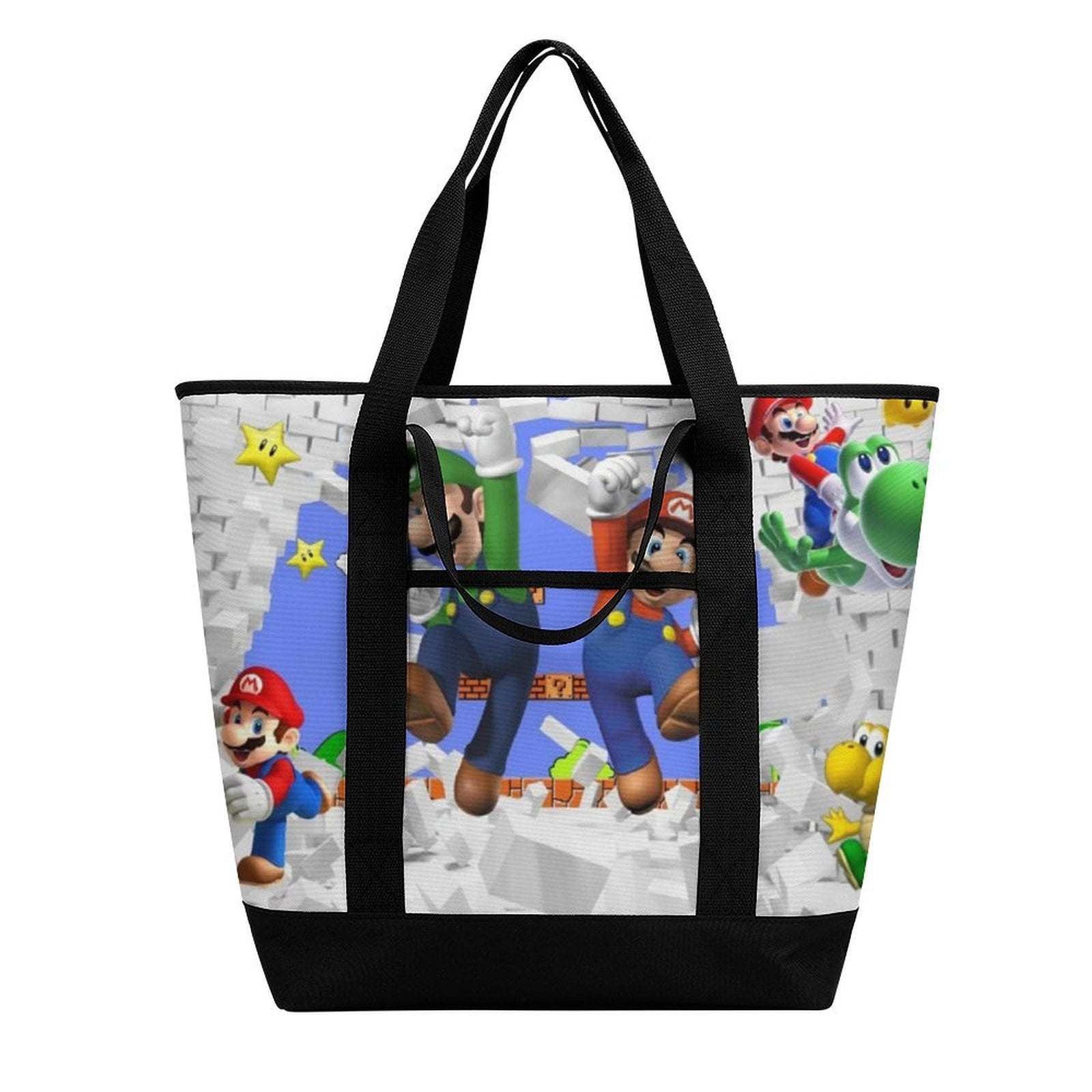 Super Mario Insulated Shopping Bag Foldable Thermal Tote Bag Multi ...