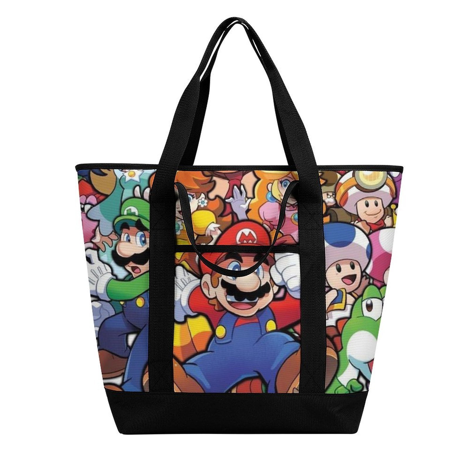 Super Mario Insulated Shopping Bag Foldable Thermal Tote Bag Multi ...