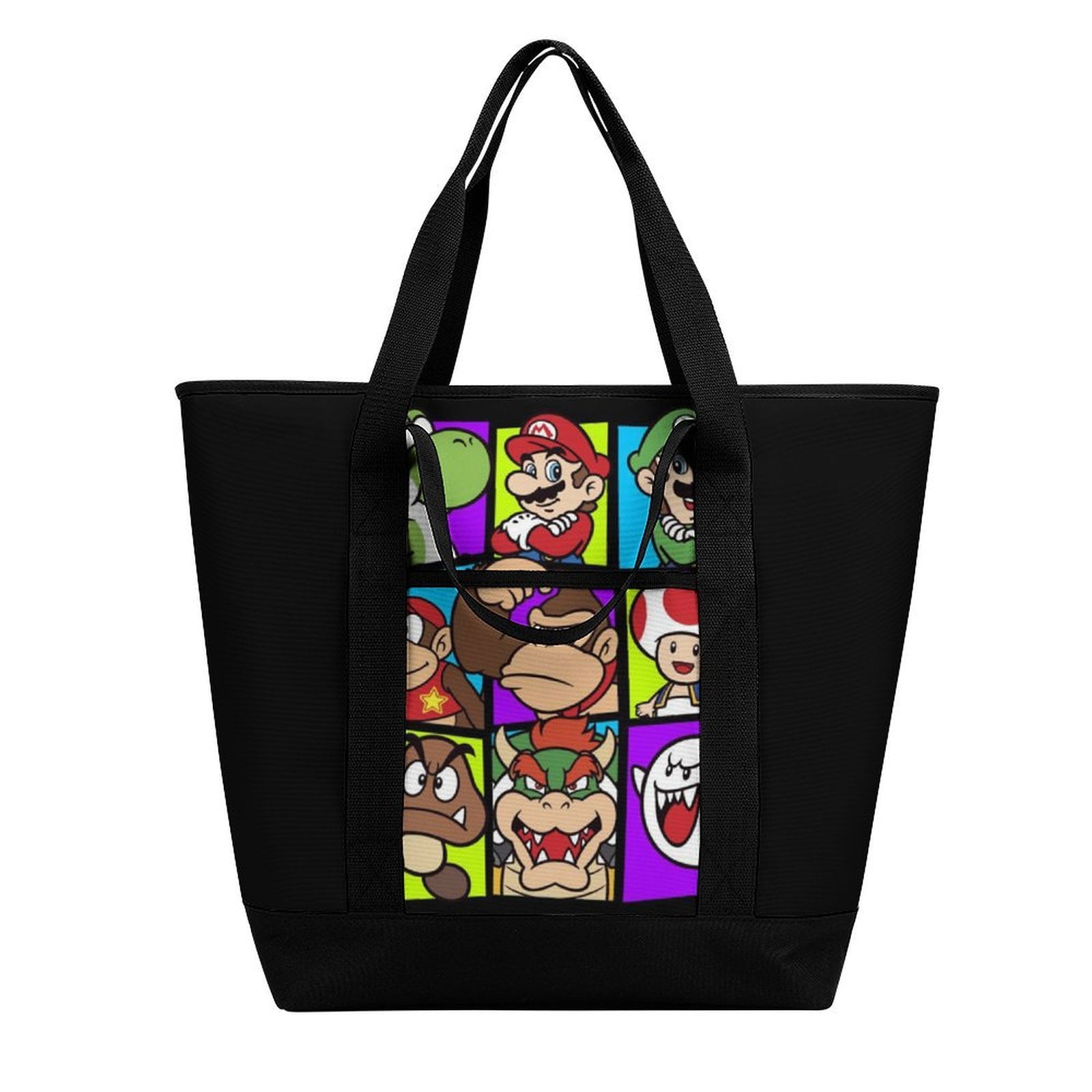 Super Mario Insulated Shopping Bag Foldable Thermal Tote Bag Multi ...