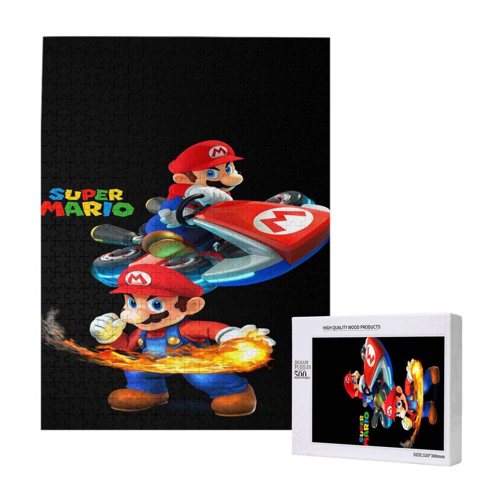Super Mario Jigsaw Puzzle 300 500 1000 Piece Colorful Puzzles Gifts for ...