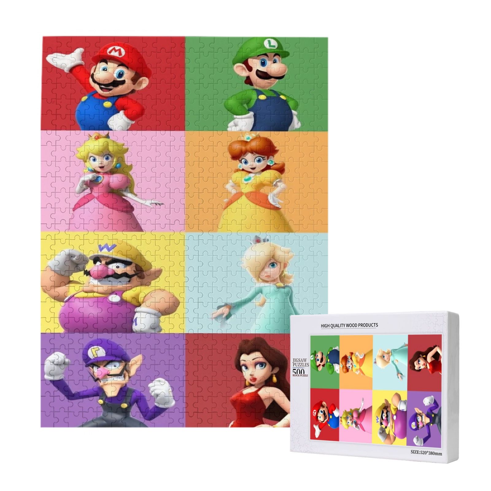 Super Mario Jigsaw Puzzle 300 500 1000 Piece Colorful Puzzles Gifts for ...