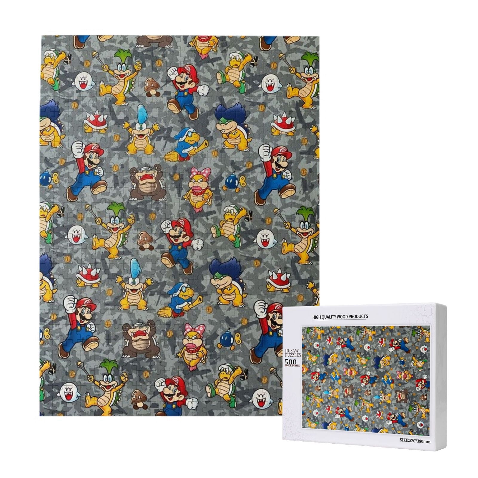 Super Mario Jigsaw Puzzle 300 500 1000 Piece Colorful Puzzles Gifts for ...