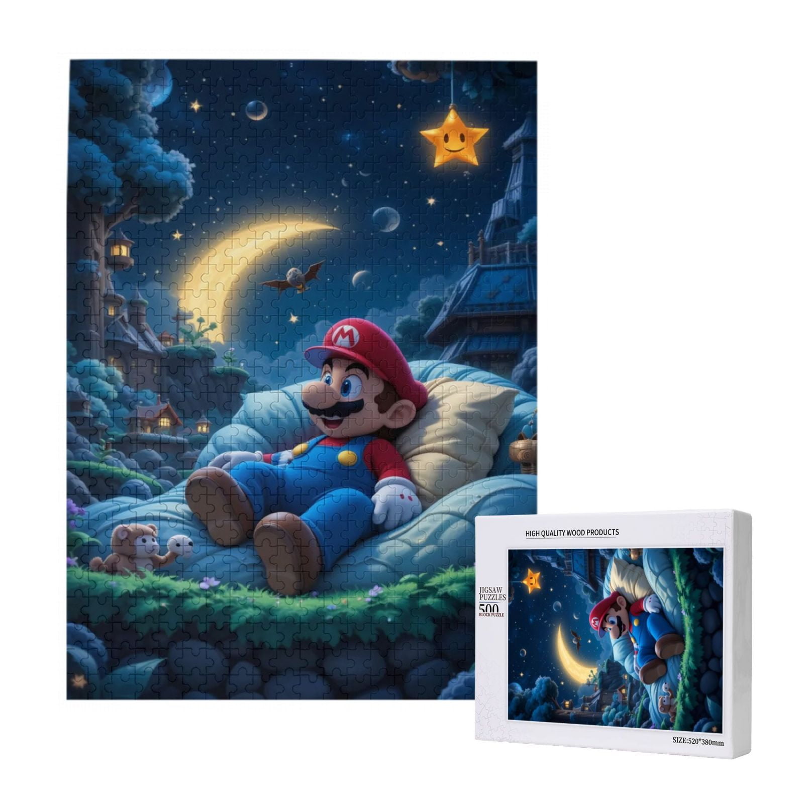 Super Mario Jigsaw Puzzles, 1000 Pieces Colorful Educational Puzzle ...