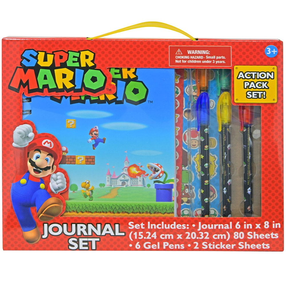 Super Mario Journal Set in Box- ACTION PACK SET! - Walmart.com