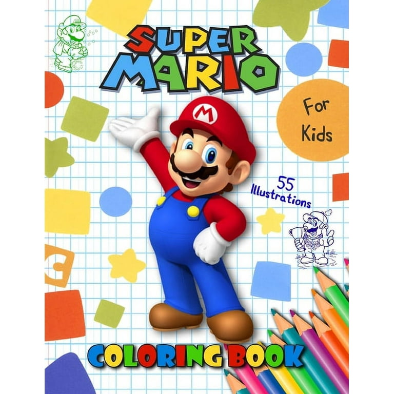 coloring pages for kids boys mario