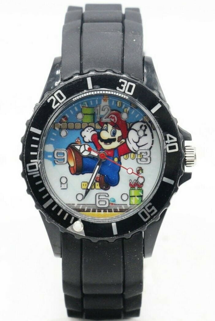 Super Mario Jumping Quartz Movement Wrist Watch with Smooth Silicone ...