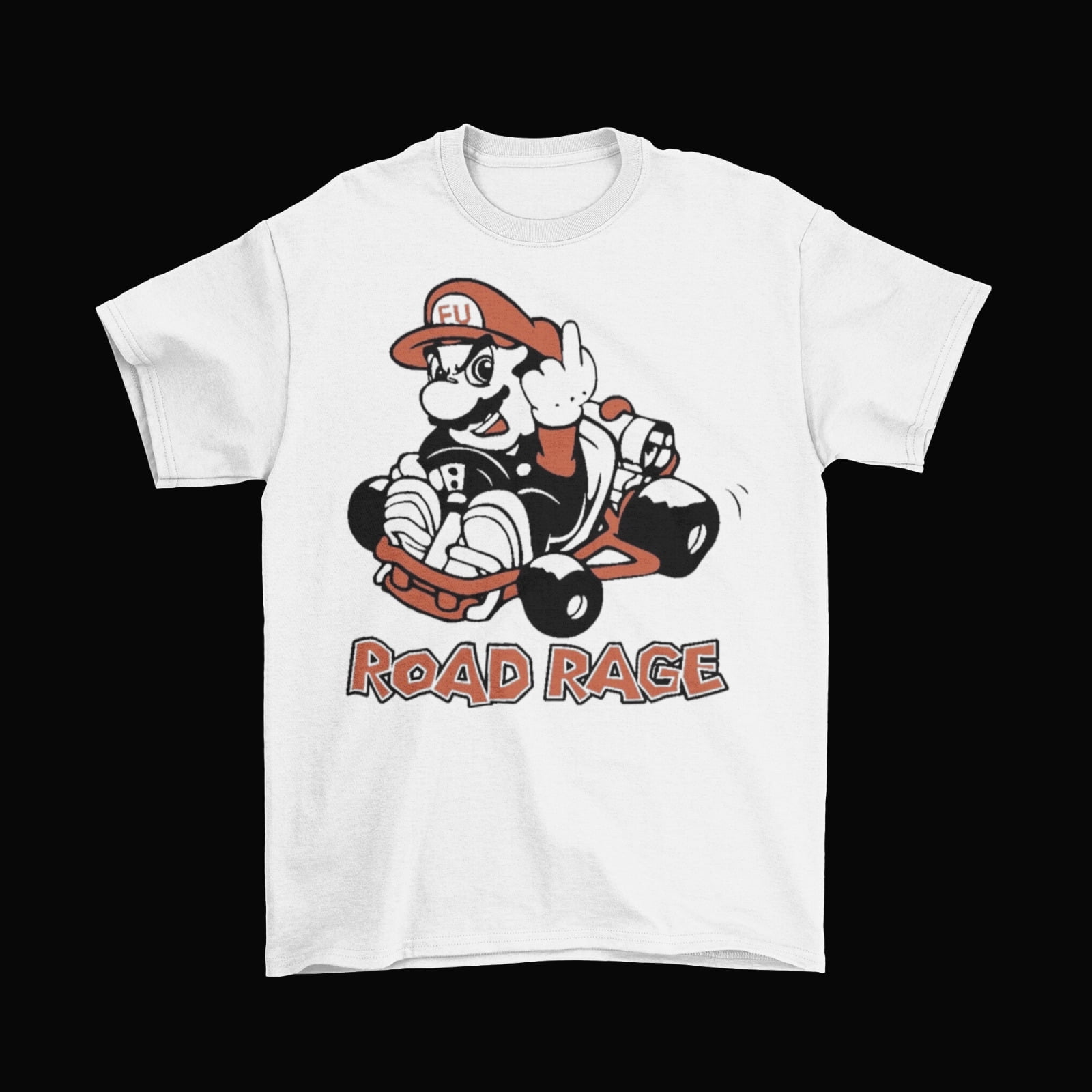 Super Mario Kart Road Rage T-Shirt Unisex Adult Cotton Sizes Nintendo ...