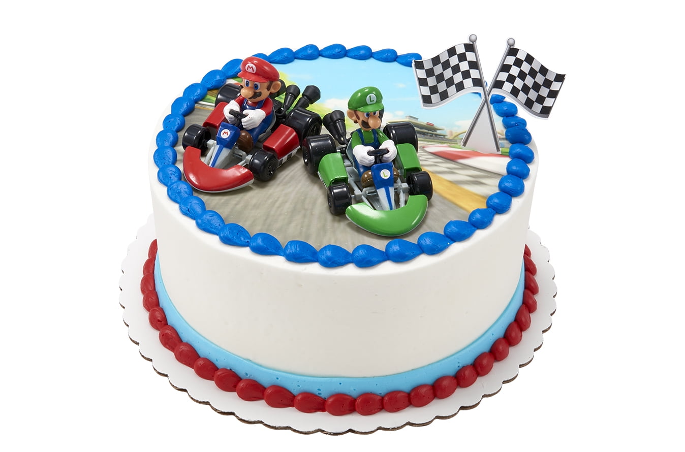 Super Mario Kart Round Cake - Walmart.com