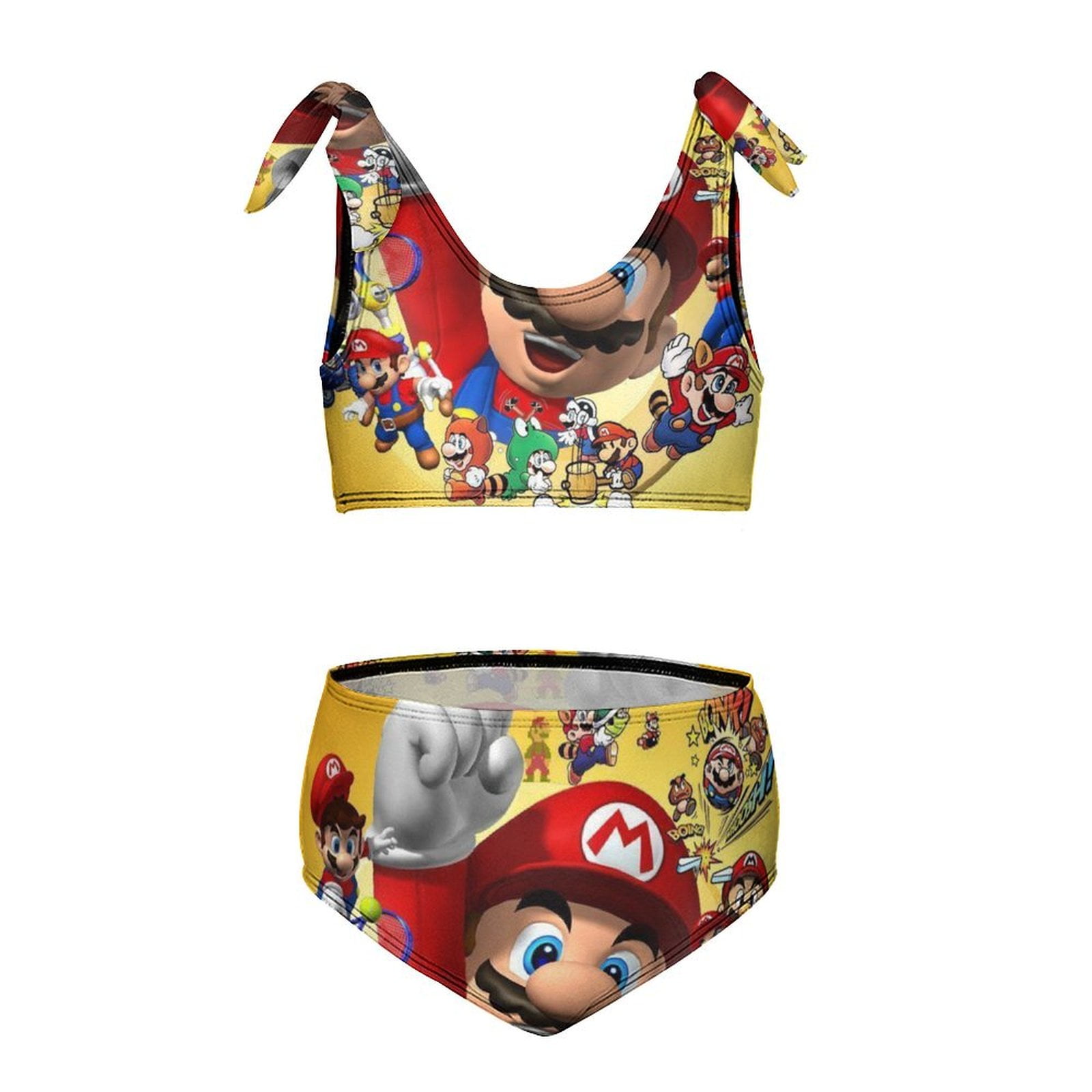 Super Mario Kid's Swimwear Two Piece Swimsuit Summer Beach Vacation ...